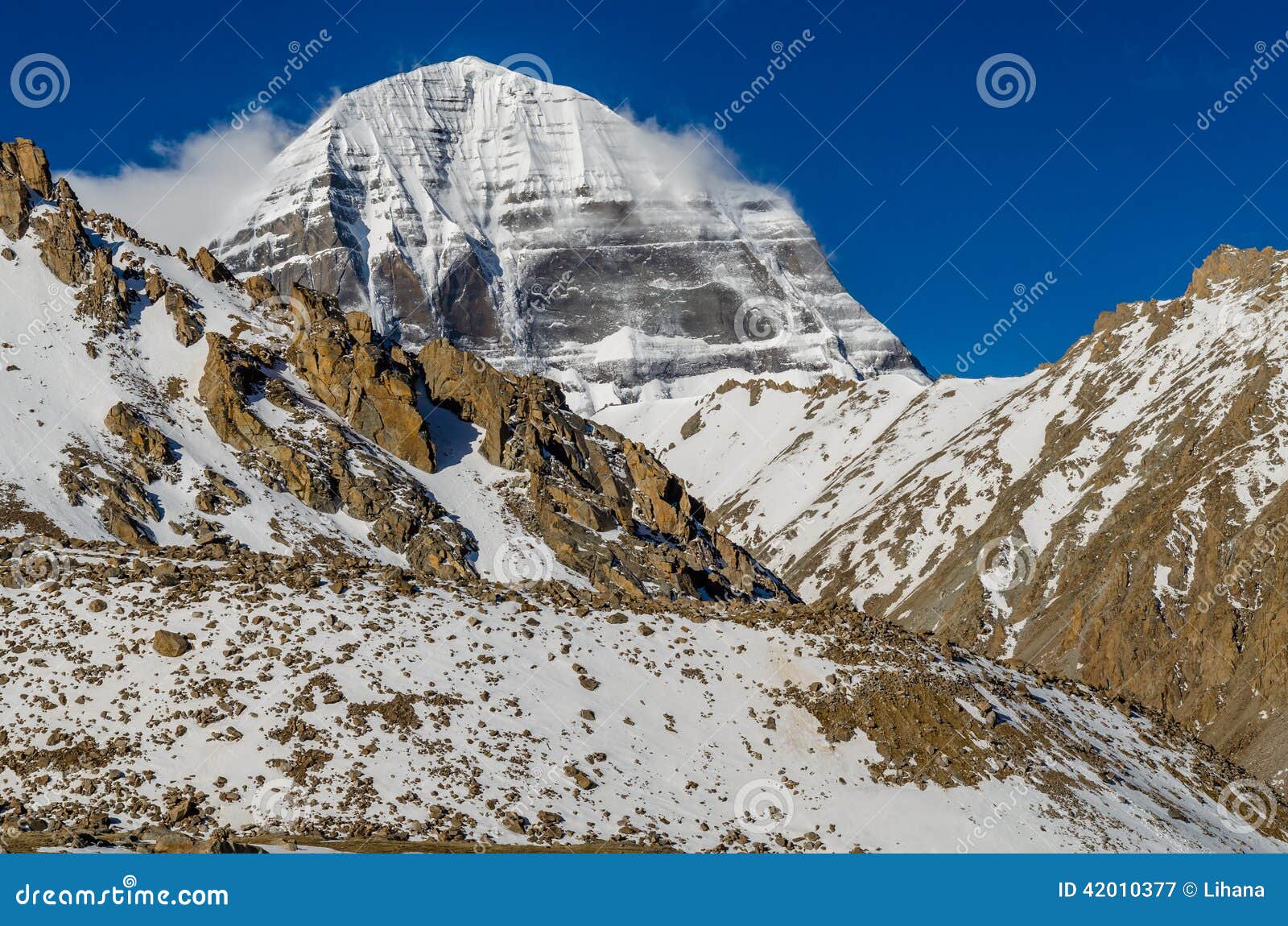 Tibet. Mount Kailash stock image. Image of pilgrimage - 42010377