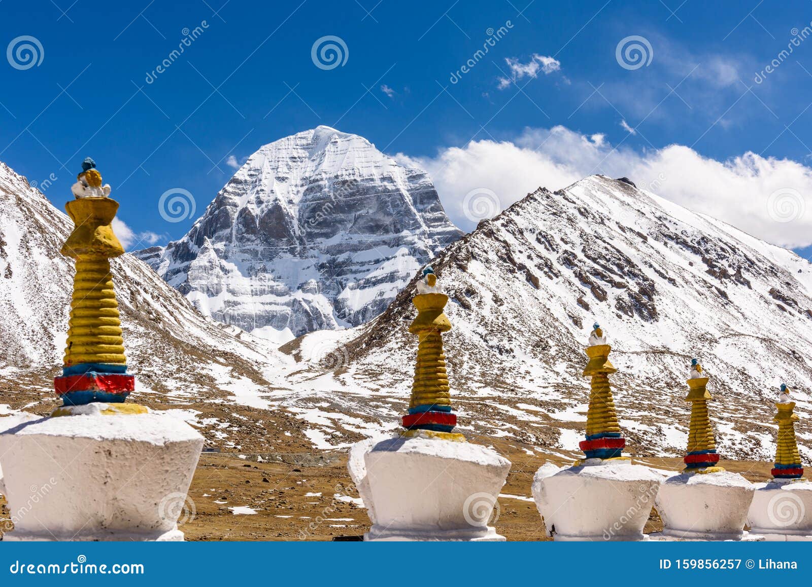 Mount Kailash. North face stock image. Image of nature - 159856257