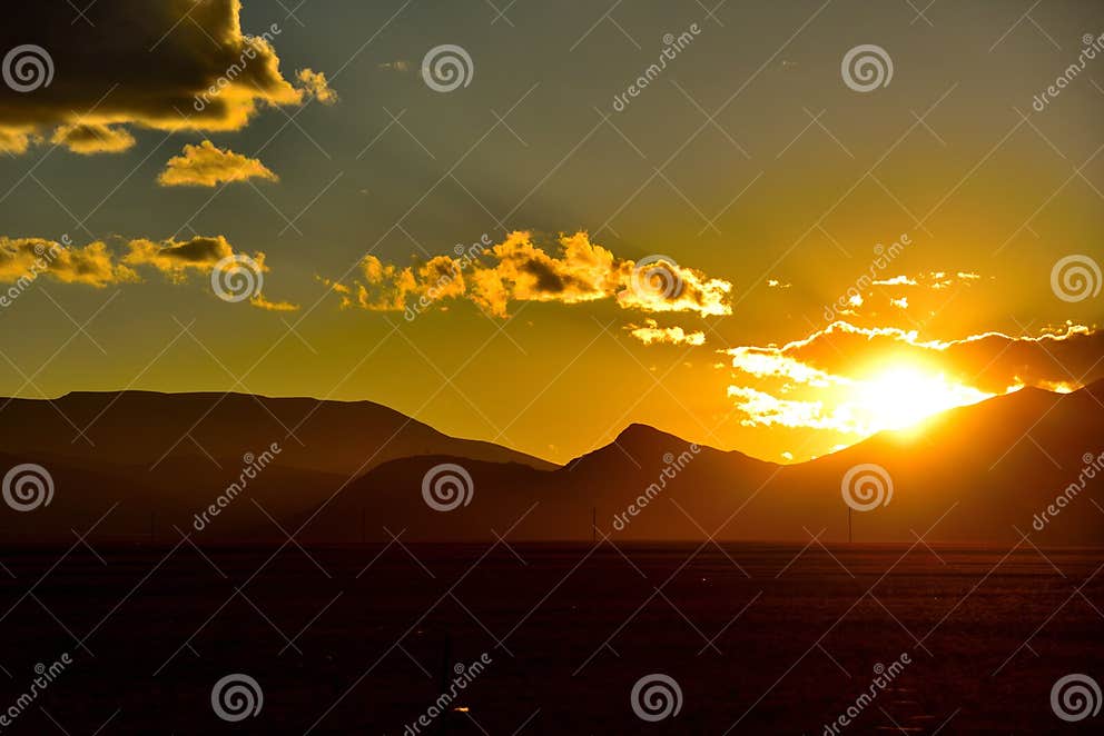 Tibet in the setting sun stock photo. Image of china - 78748884