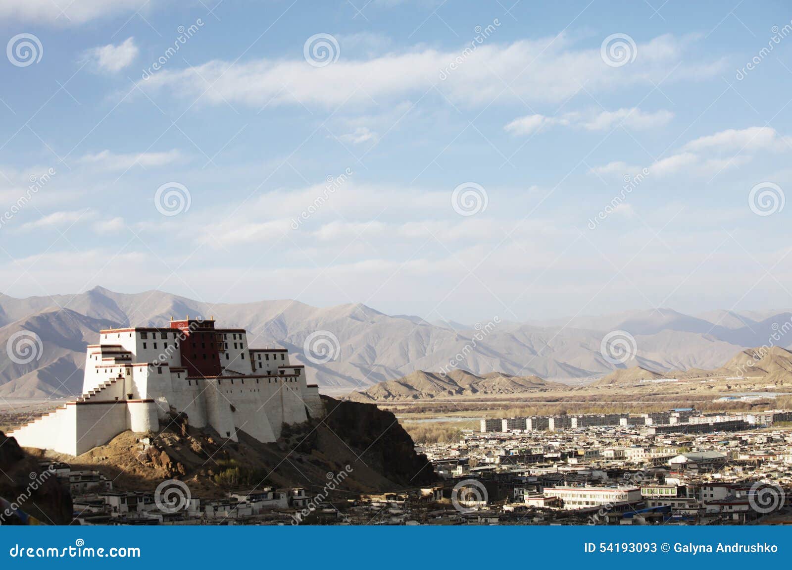 Tibet stock image. Image of fort, trail, shigatse, scene - 54193093