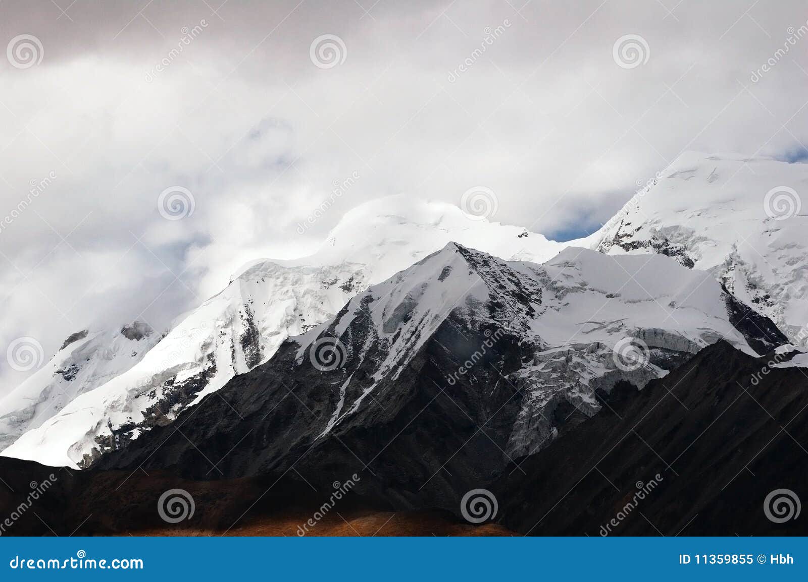Tibet snow moutain stock image. Image of tall, tundra - 11359855