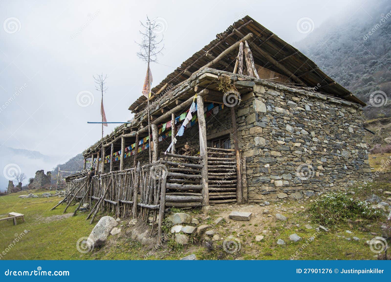 Tibet style house stock photo. Image of style, asia, life - 27901276