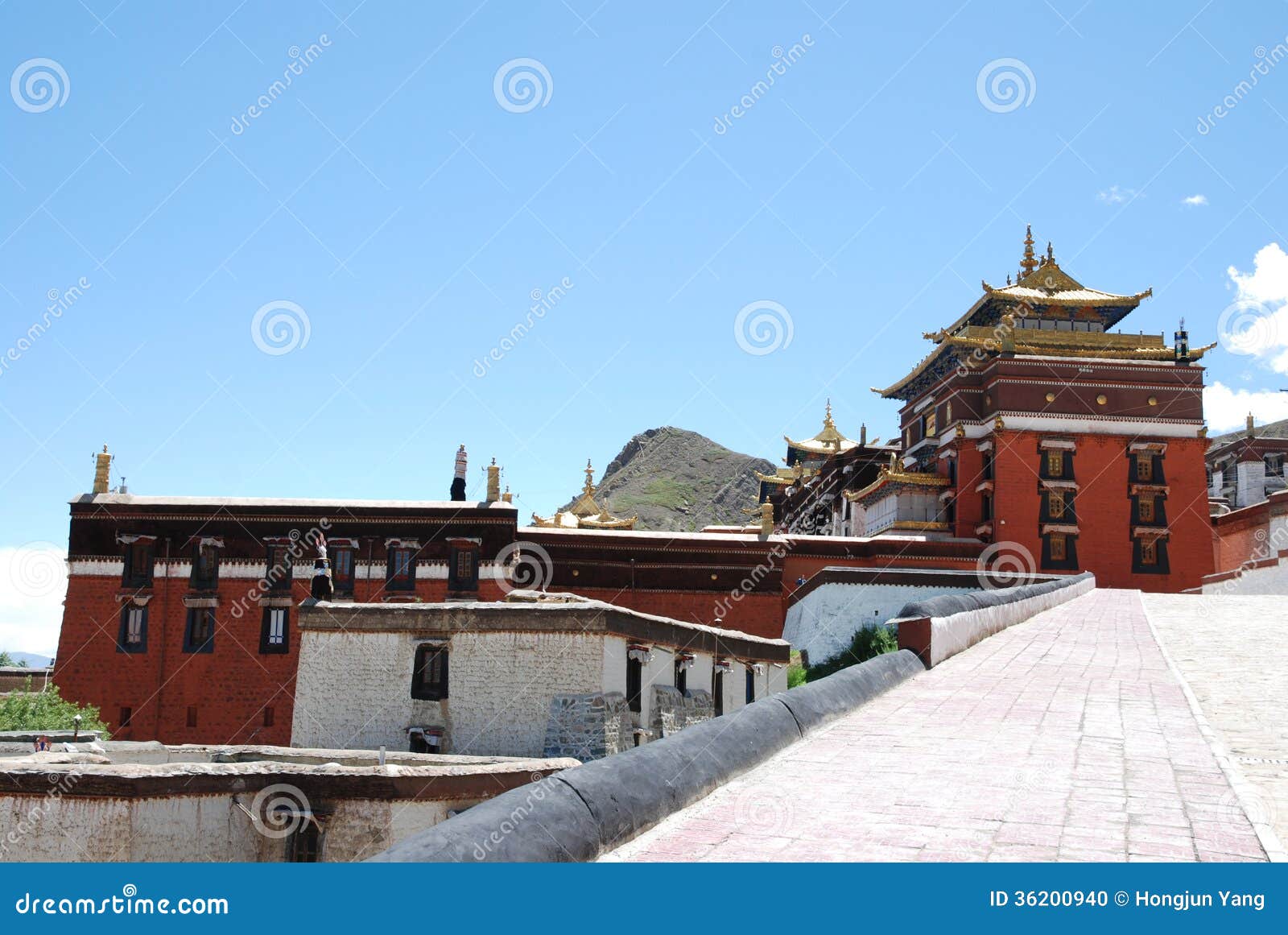 Tibet temple building stock photo. Image of tibet, architecture - 36200940