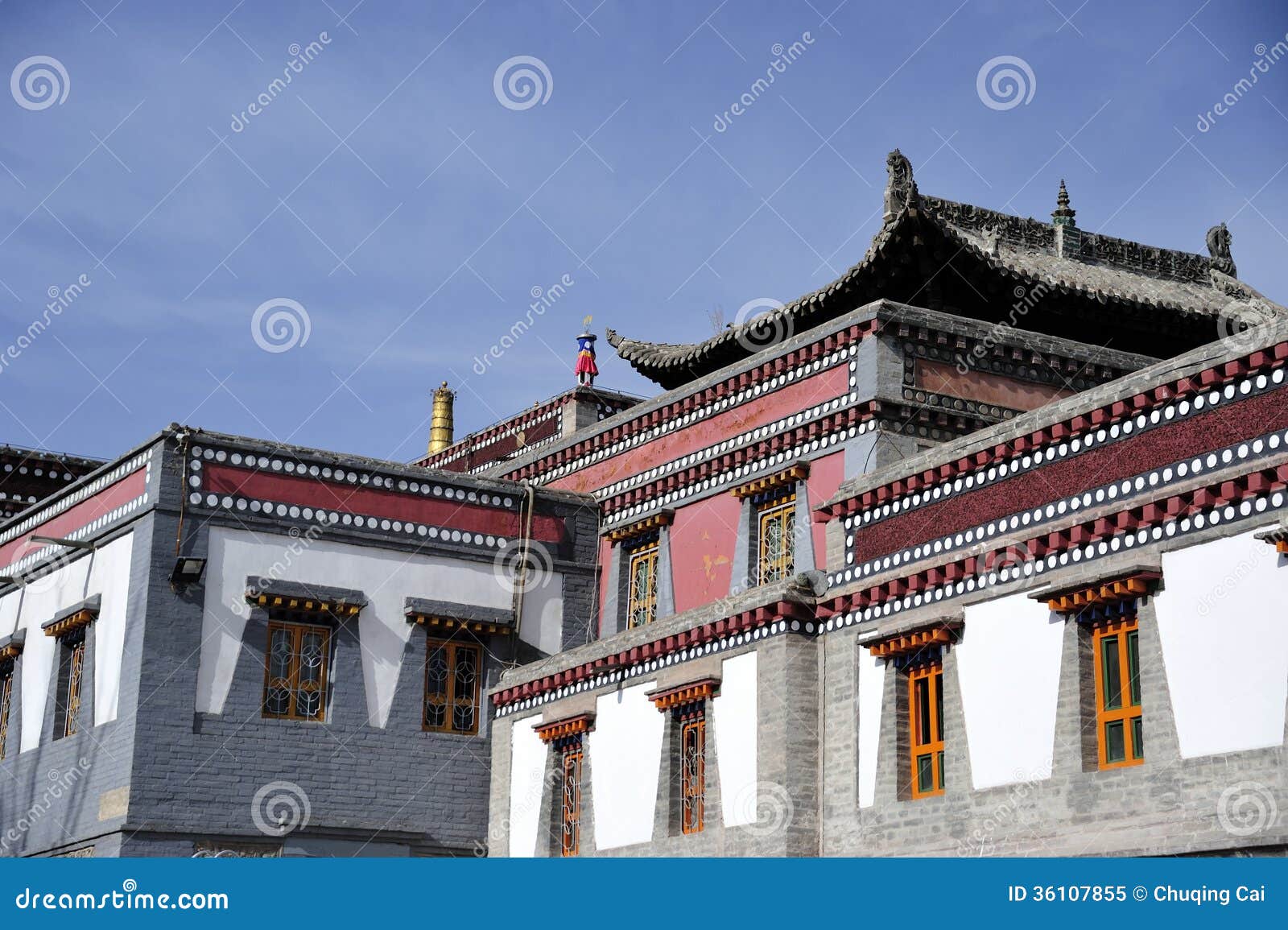 Tibet Temple,Ta Er Lamasery Stock Image - Image of kumbum, building ...