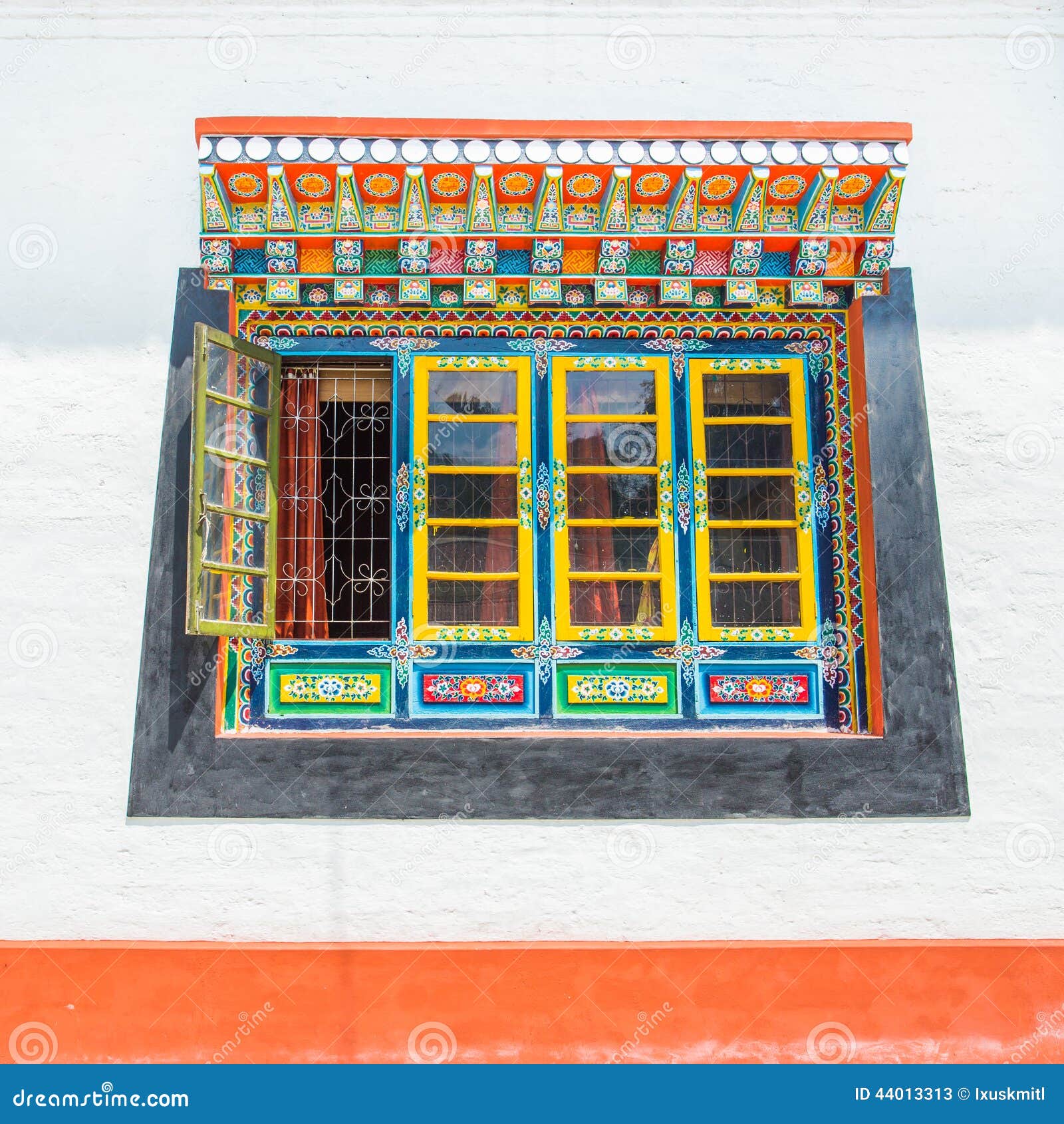 Tibet Window Style in Sikkim, India Stock Image - Image of lasa ...