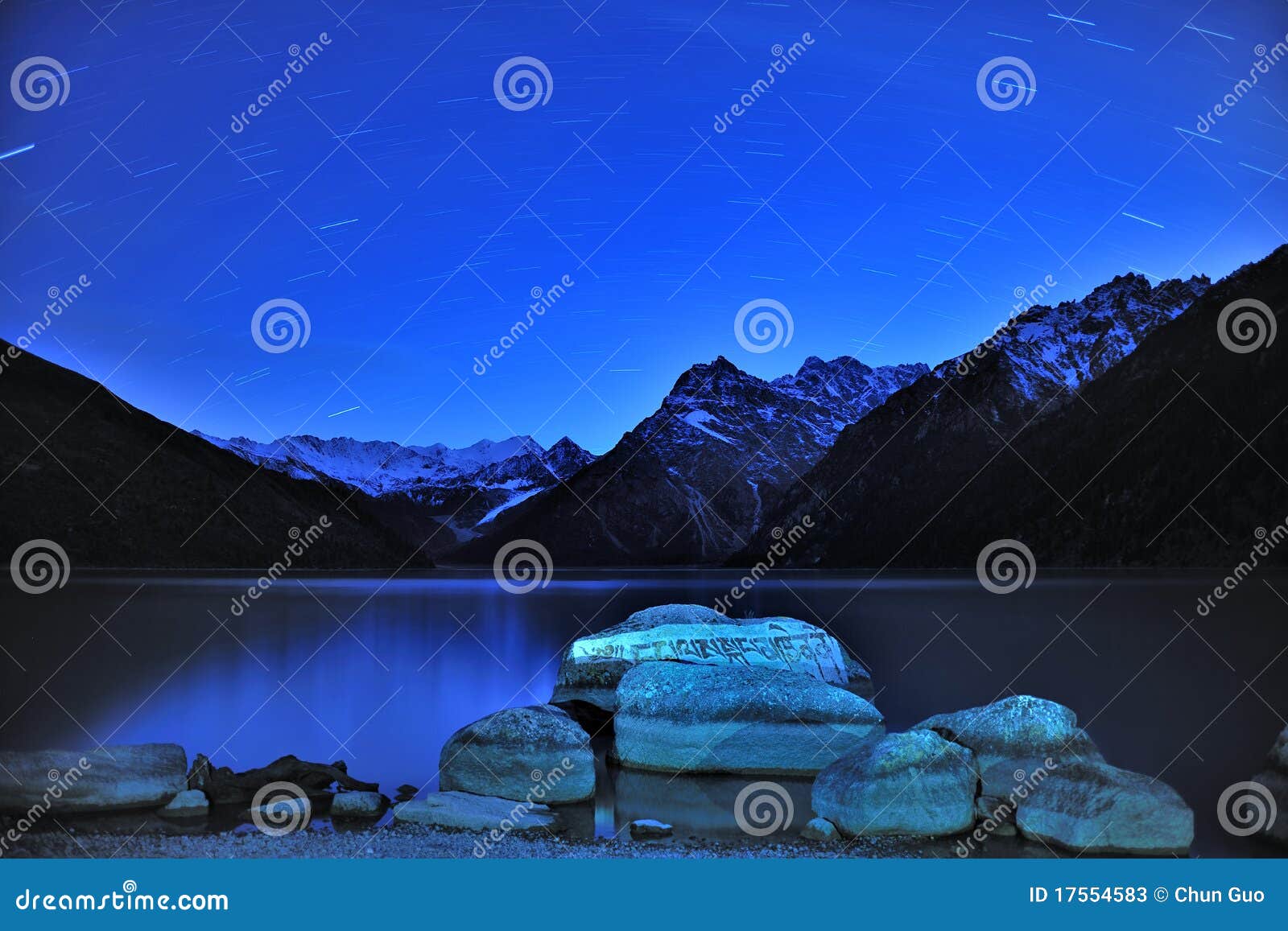 Tibet - XINLUHAI Night stock image. Image of stone, china - 17554583