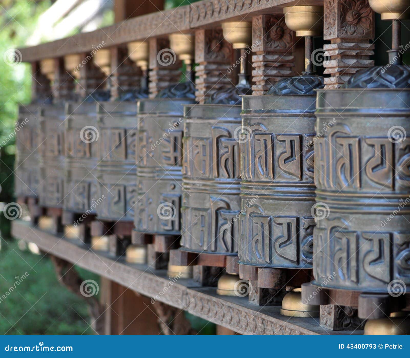 Tibetan bells happiness stock image. Image of view, meditation - 43400793