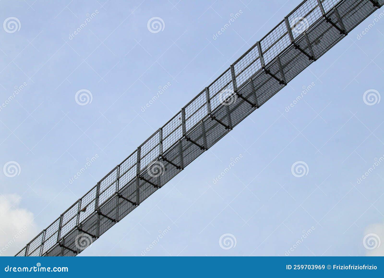 Tibetan bridge in the sky stock image. Image of floor - 259703969