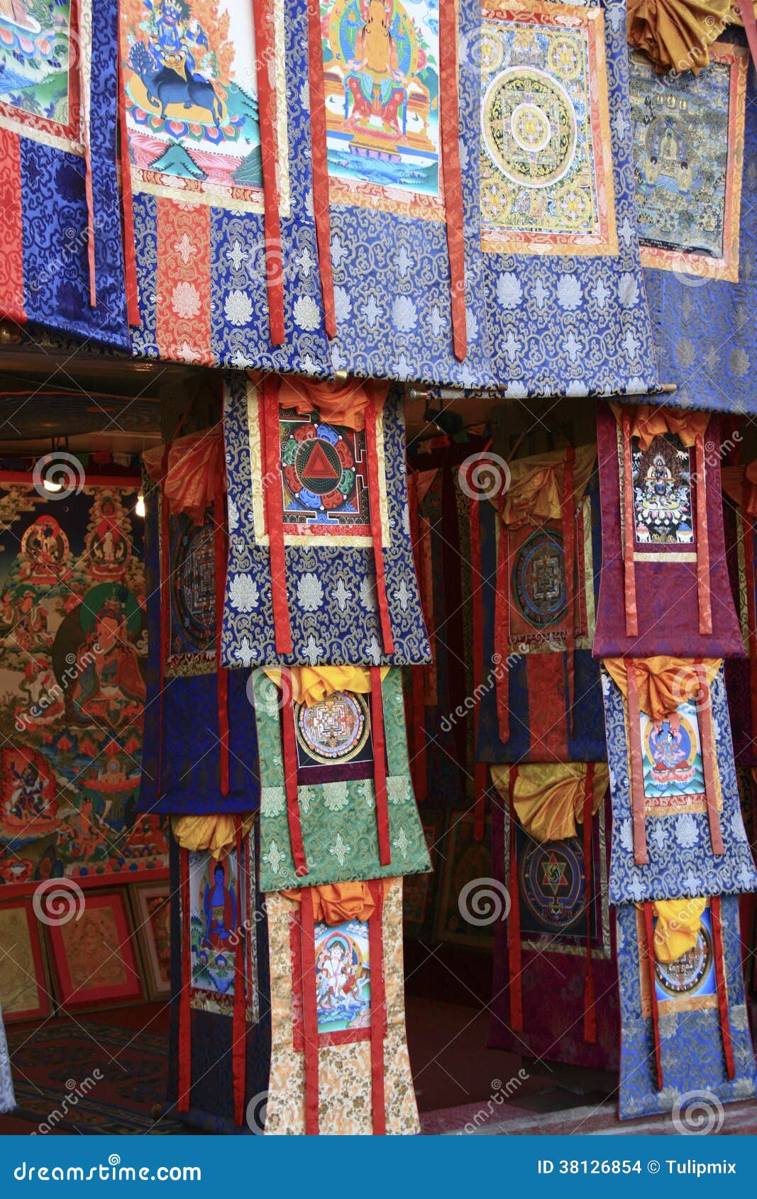 Tibetan Buddhism Handicrafts in Nepal Stock Photo - Image of buddhism ...