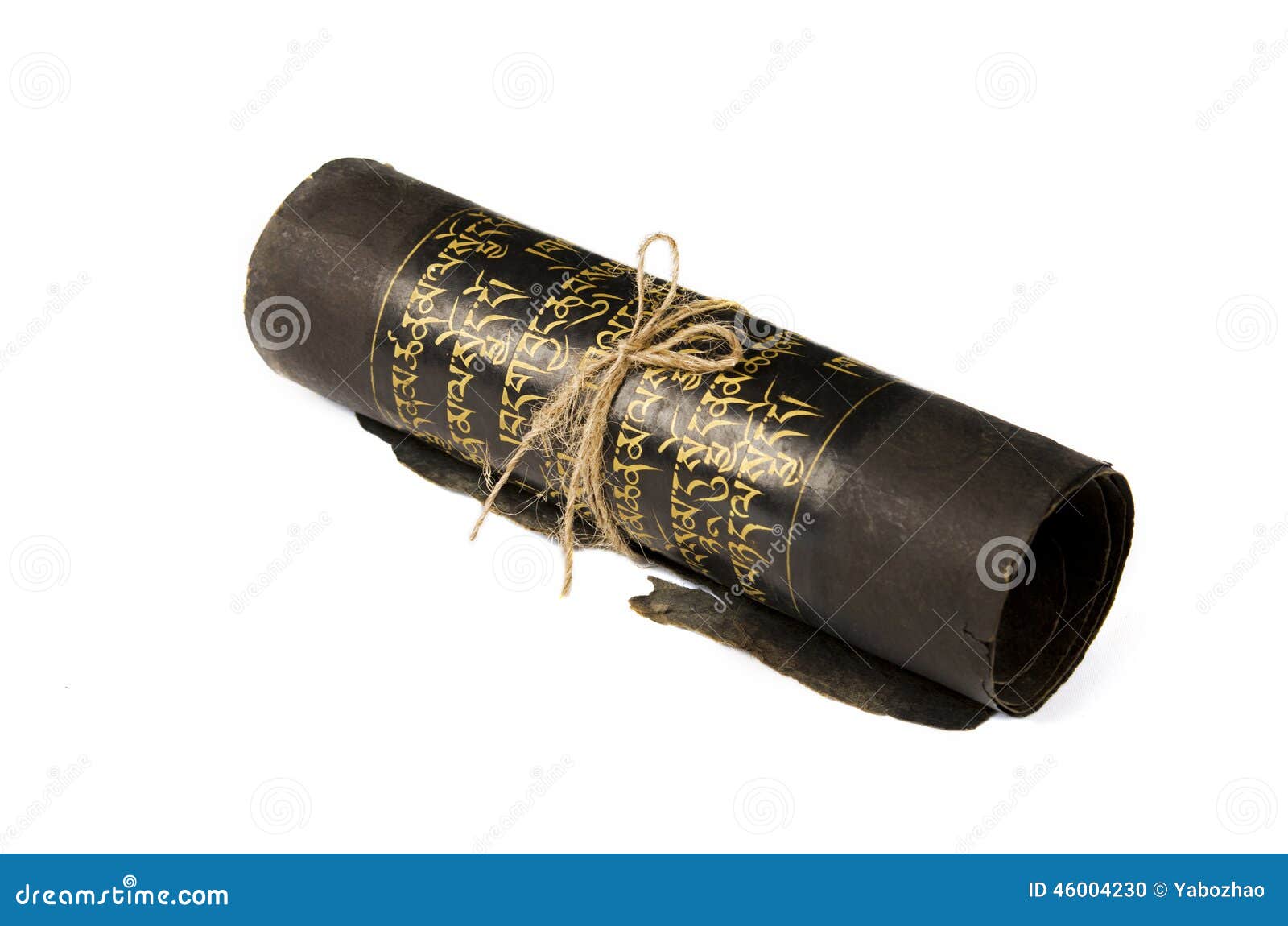 Tibetan Buddhist Scriptures Stock Illustration - Illustration of ...