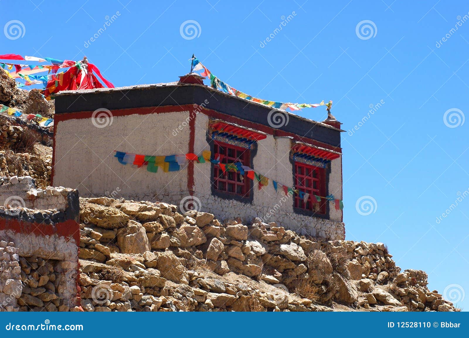 Tibetan buildings stock photo. Image of typical, buildings - 12528110