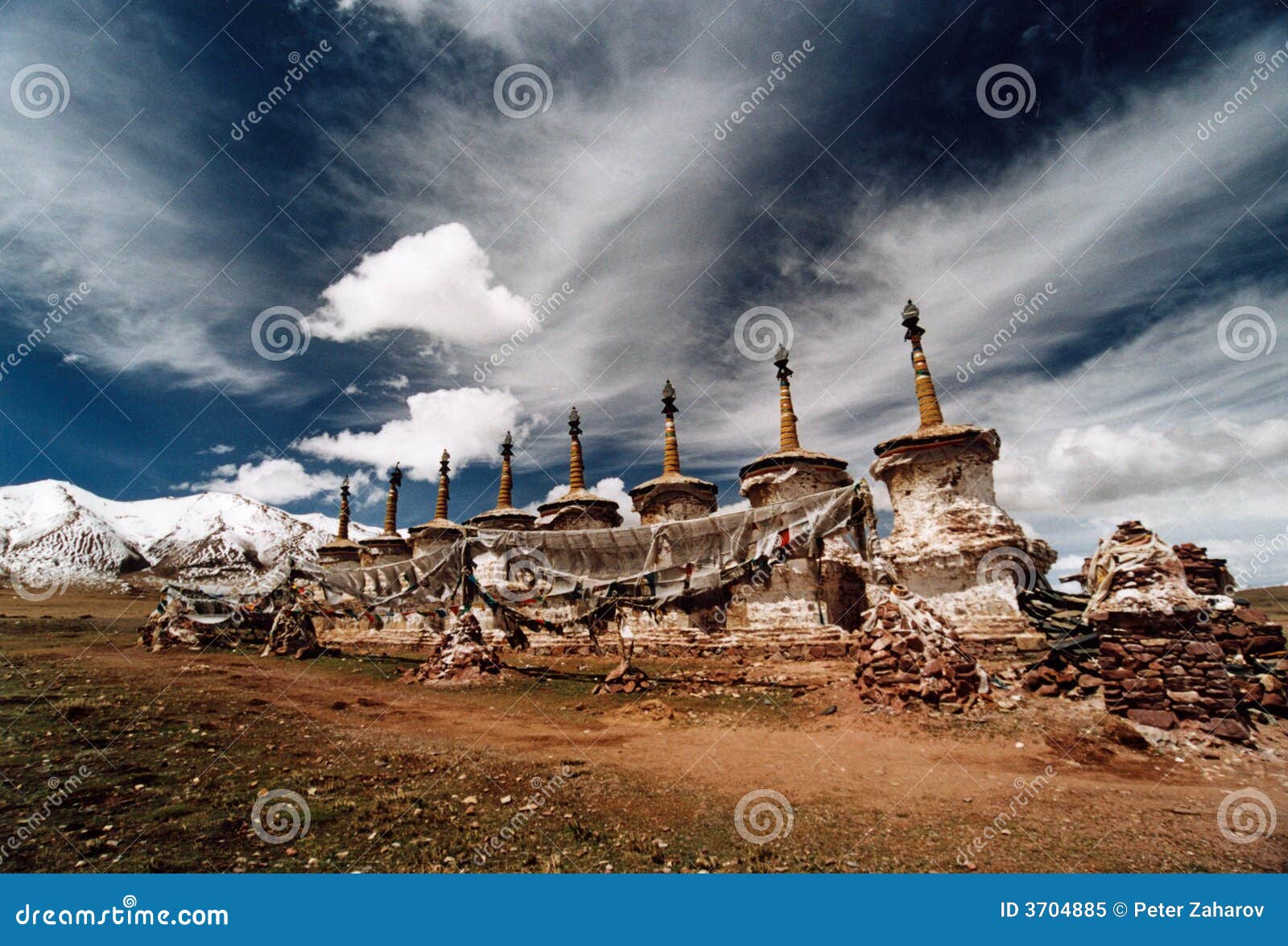 Tibetan Chorten stock image. Image of traditional, monastery - 3704885