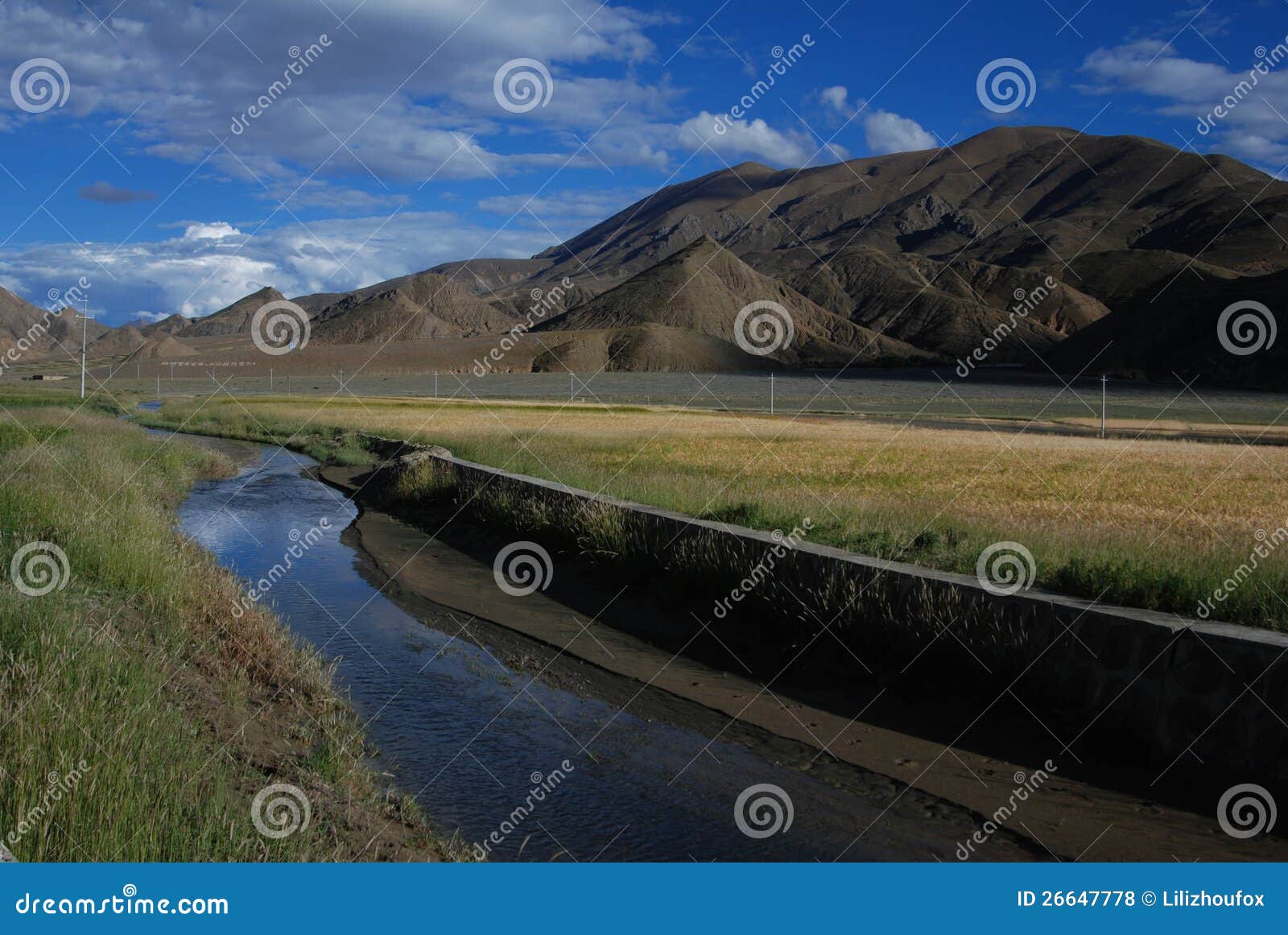 Tibetan countryside stock photo. Image of farm, tibet - 26647778