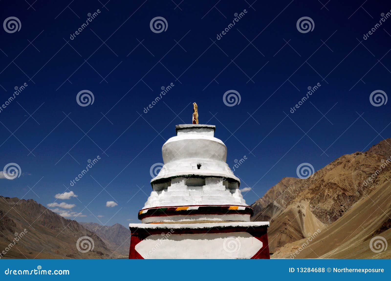 Tibetan Gompa stock photo. Image of himalayas, stupas - 13284688