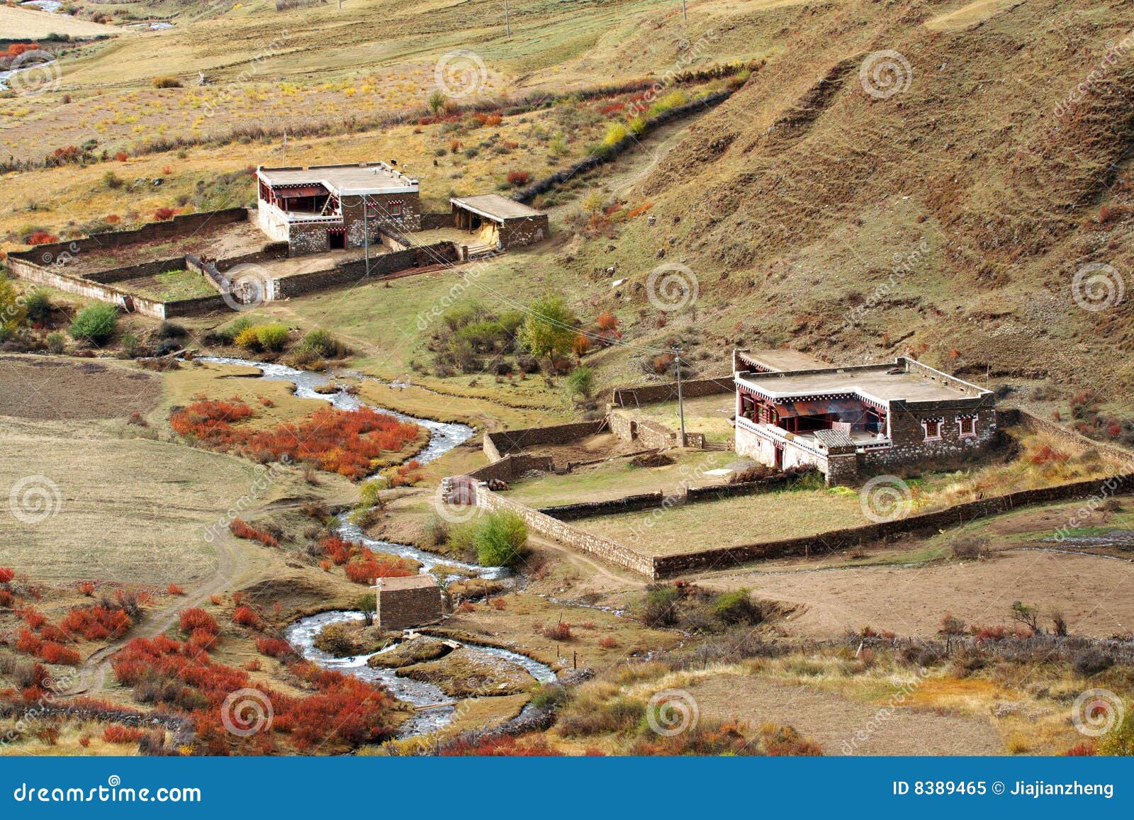 Tibetan house stock image. Image of asia, autumn, tibet - 8389465