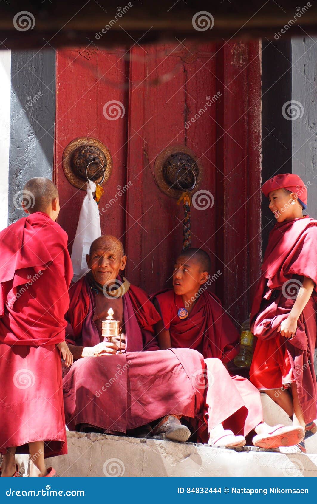Tibetan Lama editorial stock image. Image of young, oldmand - 84832444