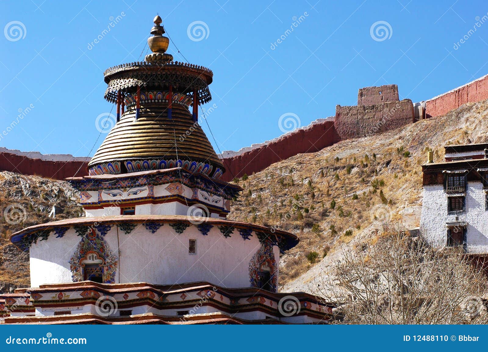 Tibetan lamasery arkivfoto. Bild av platser, lamaism - 12488110