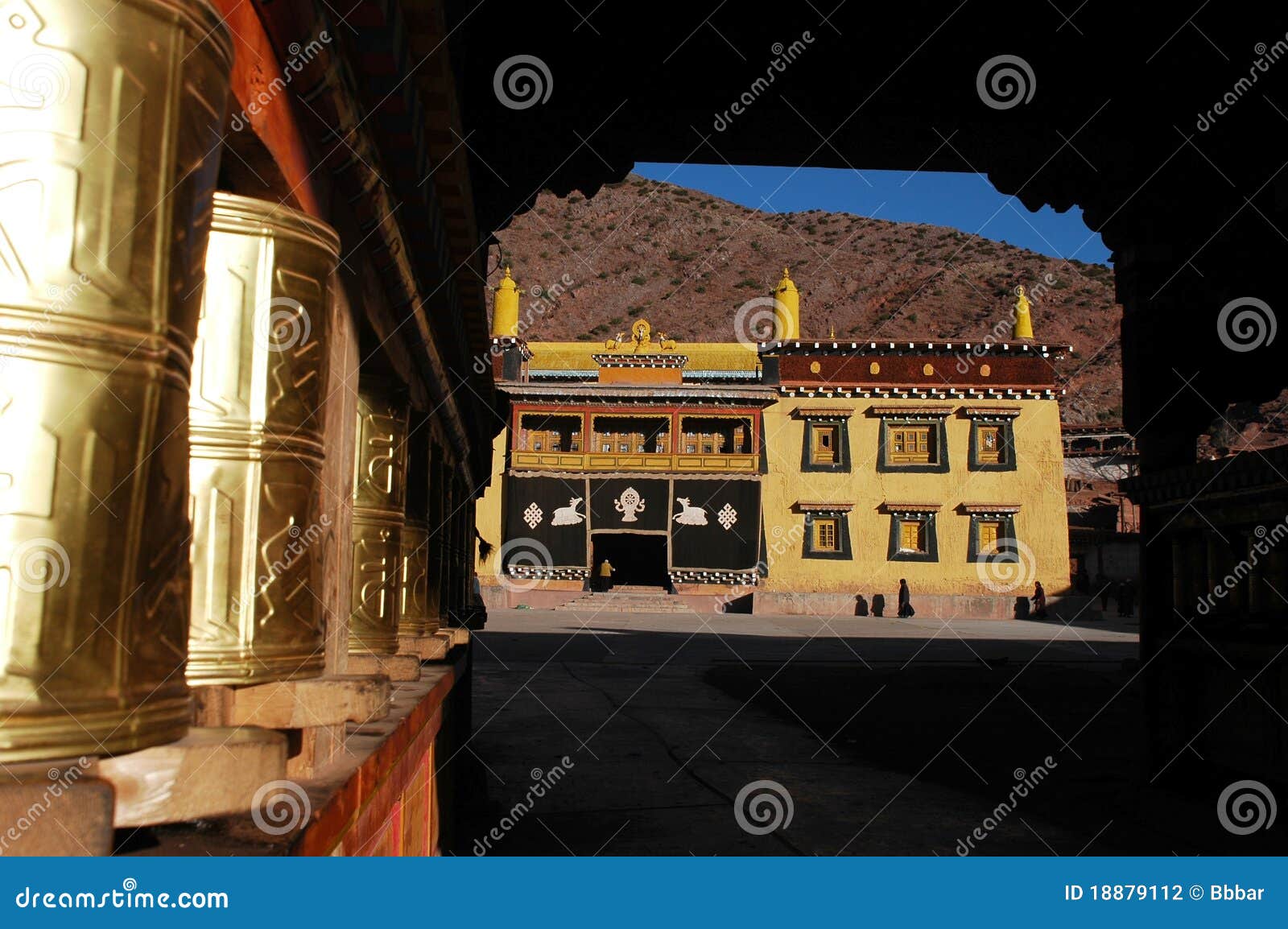 Tibetan lamasery stock photo. Image of chinese, copper - 18879112