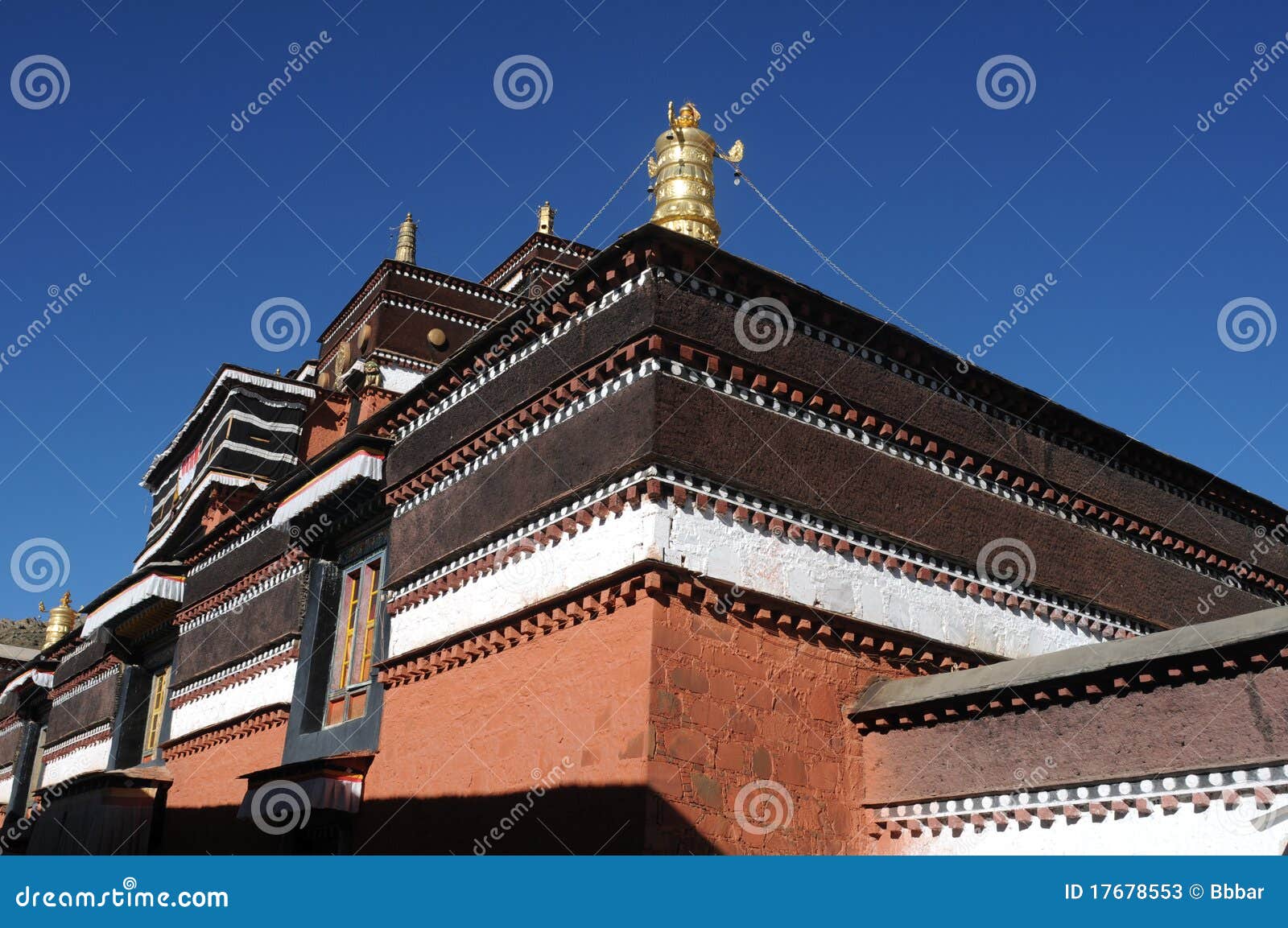 Tibetan lamasery, details stock image. Image of temple - 17678553