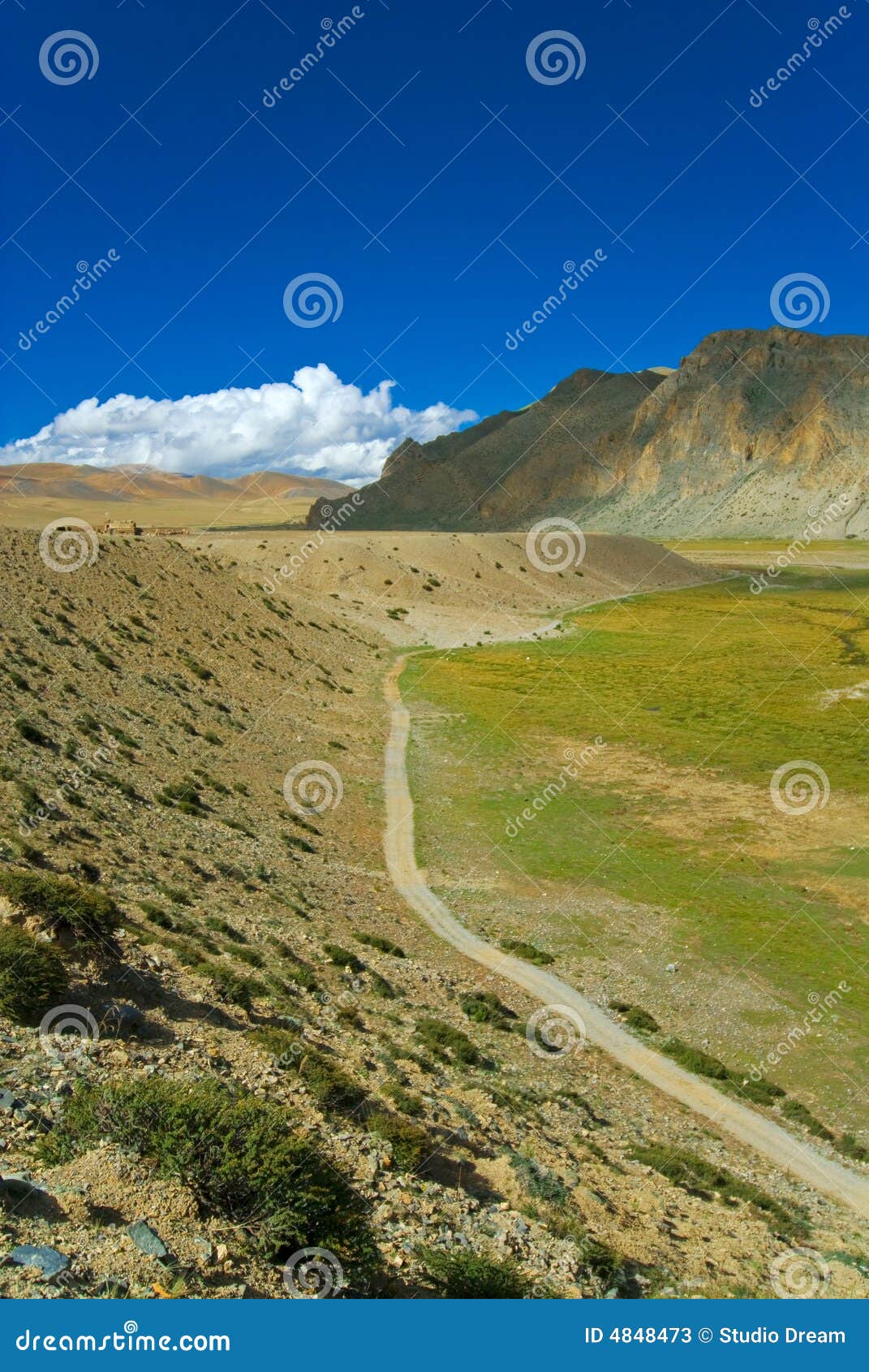 Tibetan Landscape stock image. Image of asia, mountainous - 4848473