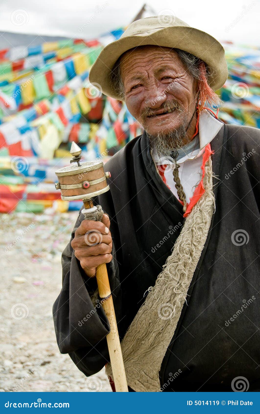 Tibetan Man editorial stock image. Image of religious - 5014119