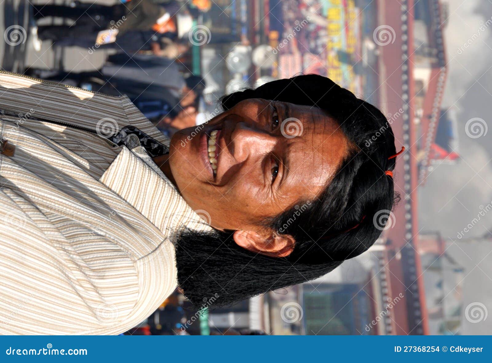 Tibetan man in Lhasa editorial stock image. Image of smiling - 27368254