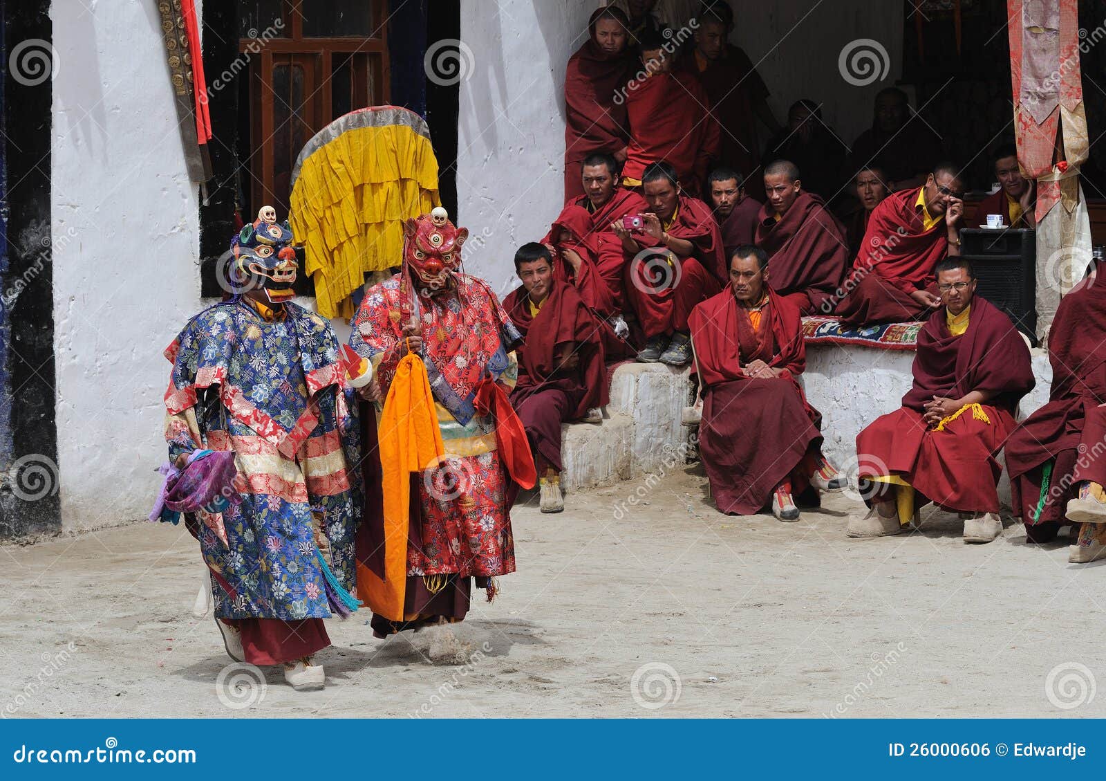 Tibetan Mask Dance 1 editorial photo. Image of festival - 26000606