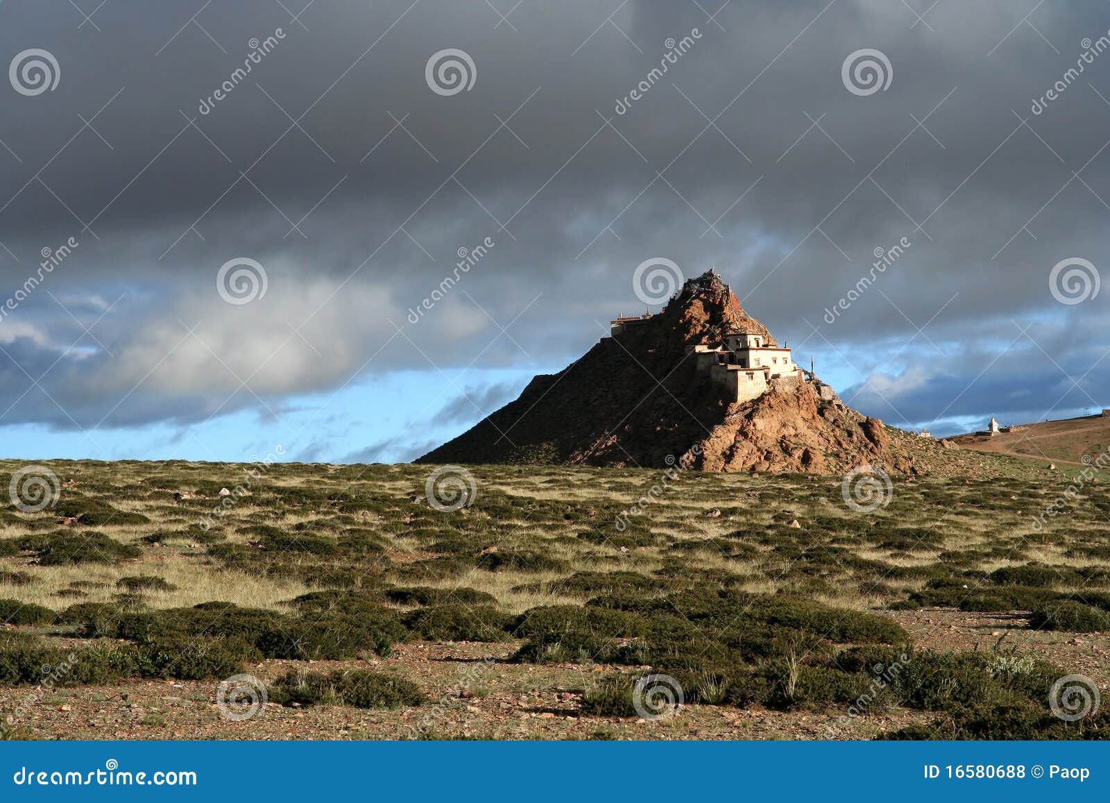 Remote tibetan monastery stock photo. Image of isolation - 16580688