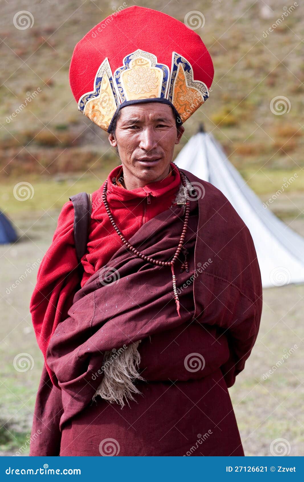 Tibetan monk editorial photo. Image of asia, colorful - 27126621