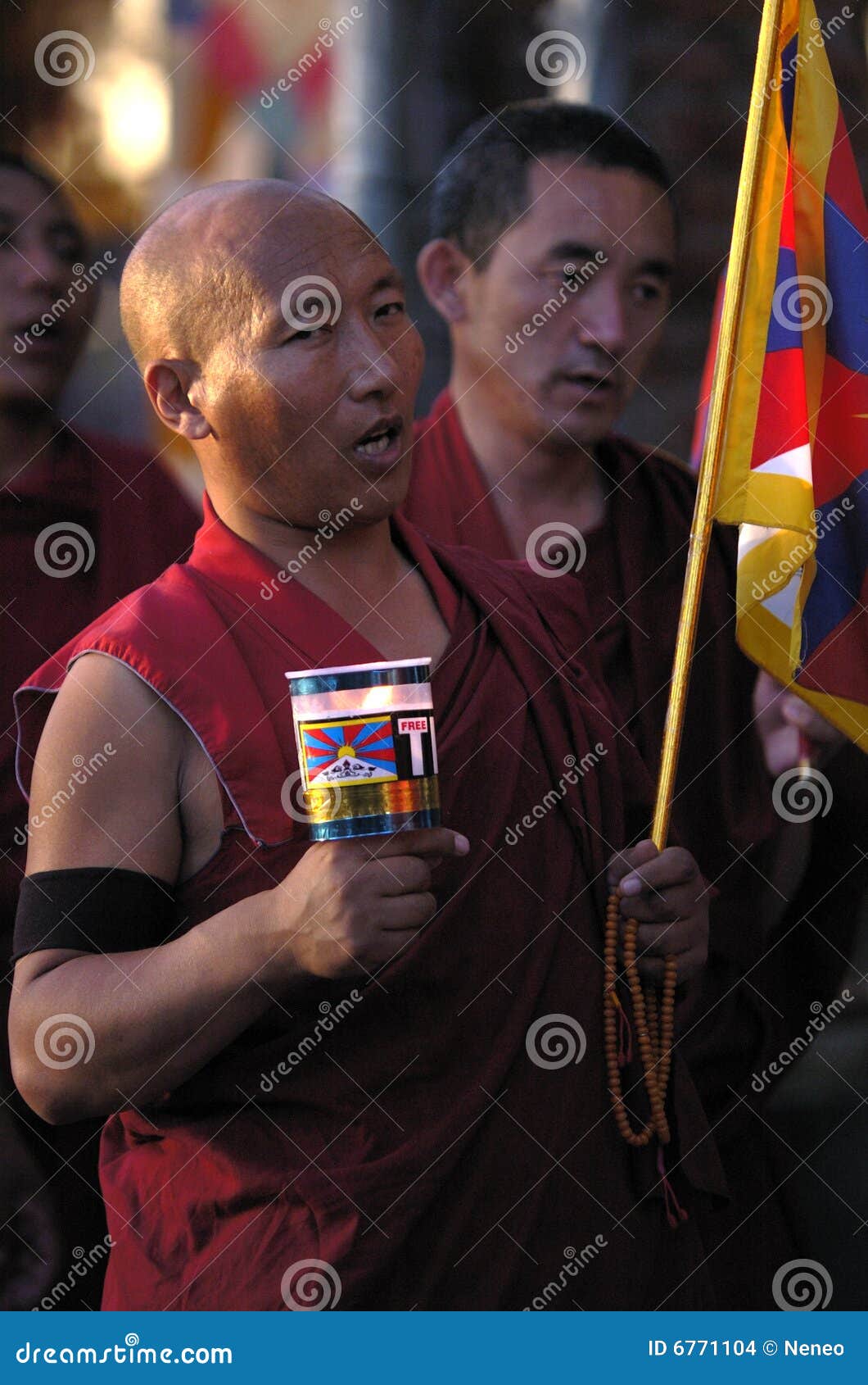 Tibetan monks editorial stock image. Image of india, people - 6771104