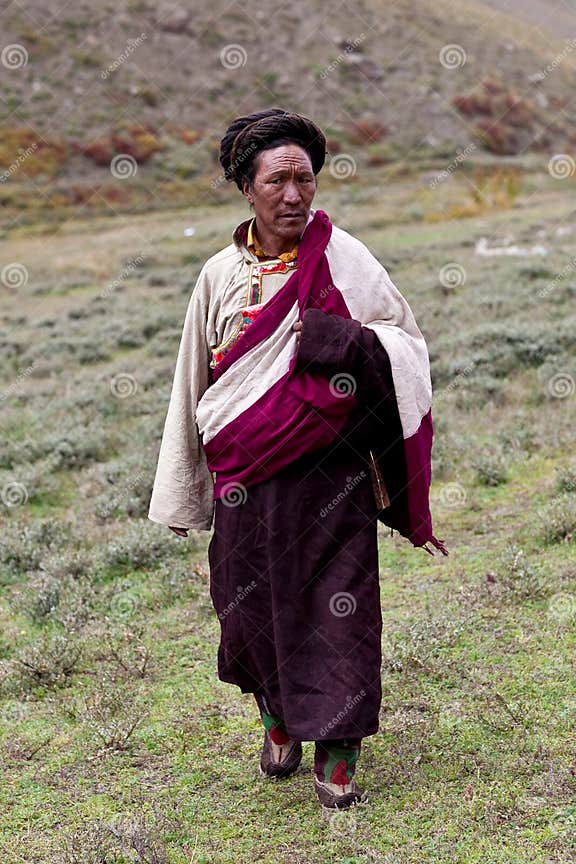 Tibetan nomad editorial stock photo. Image of colour - 27272728