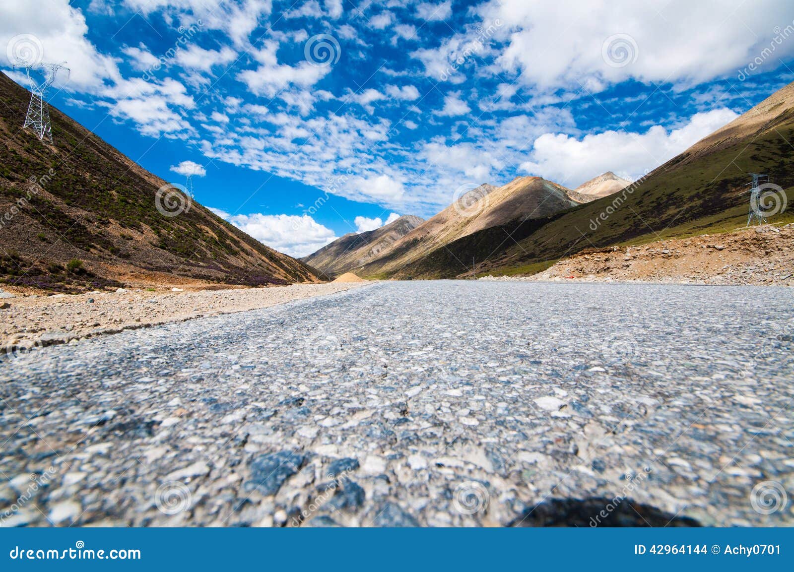 Tibetan Plateau stock photo. Image of china, hill, bituminous - 42964144
