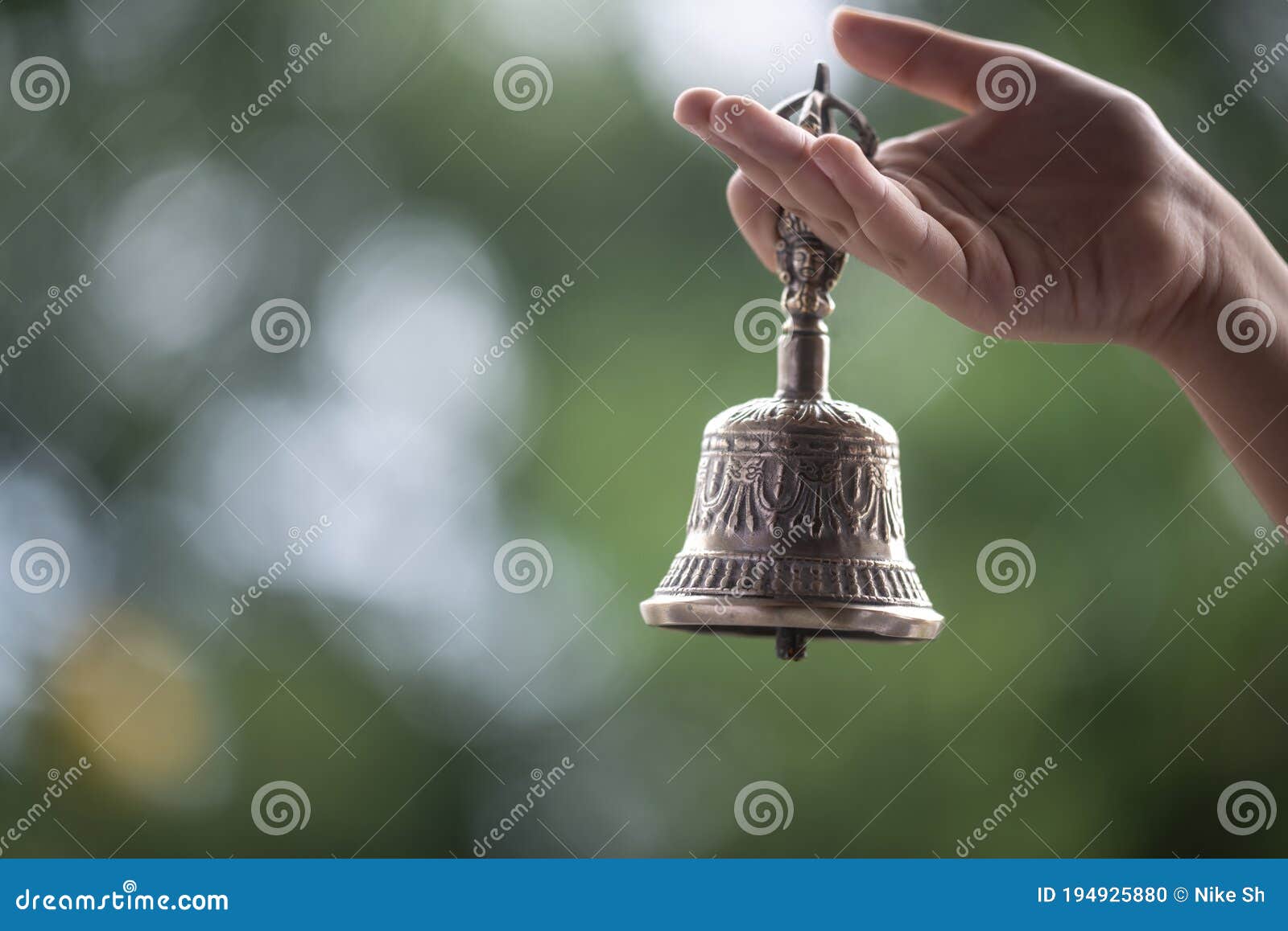Tibetan Prayer Bell Ringing Stock Photo - Image of ringing, medicine ...