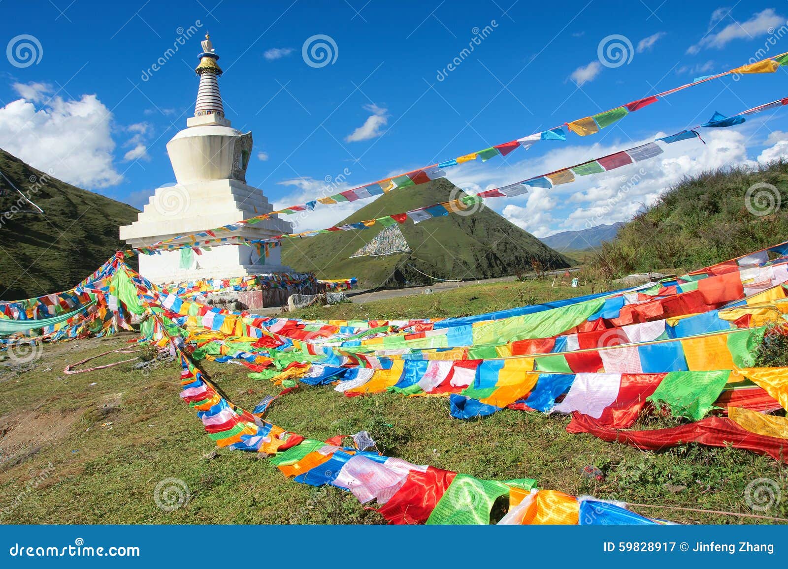 Tibetan scenery stock image. Image of buddhist, scenery - 59828917