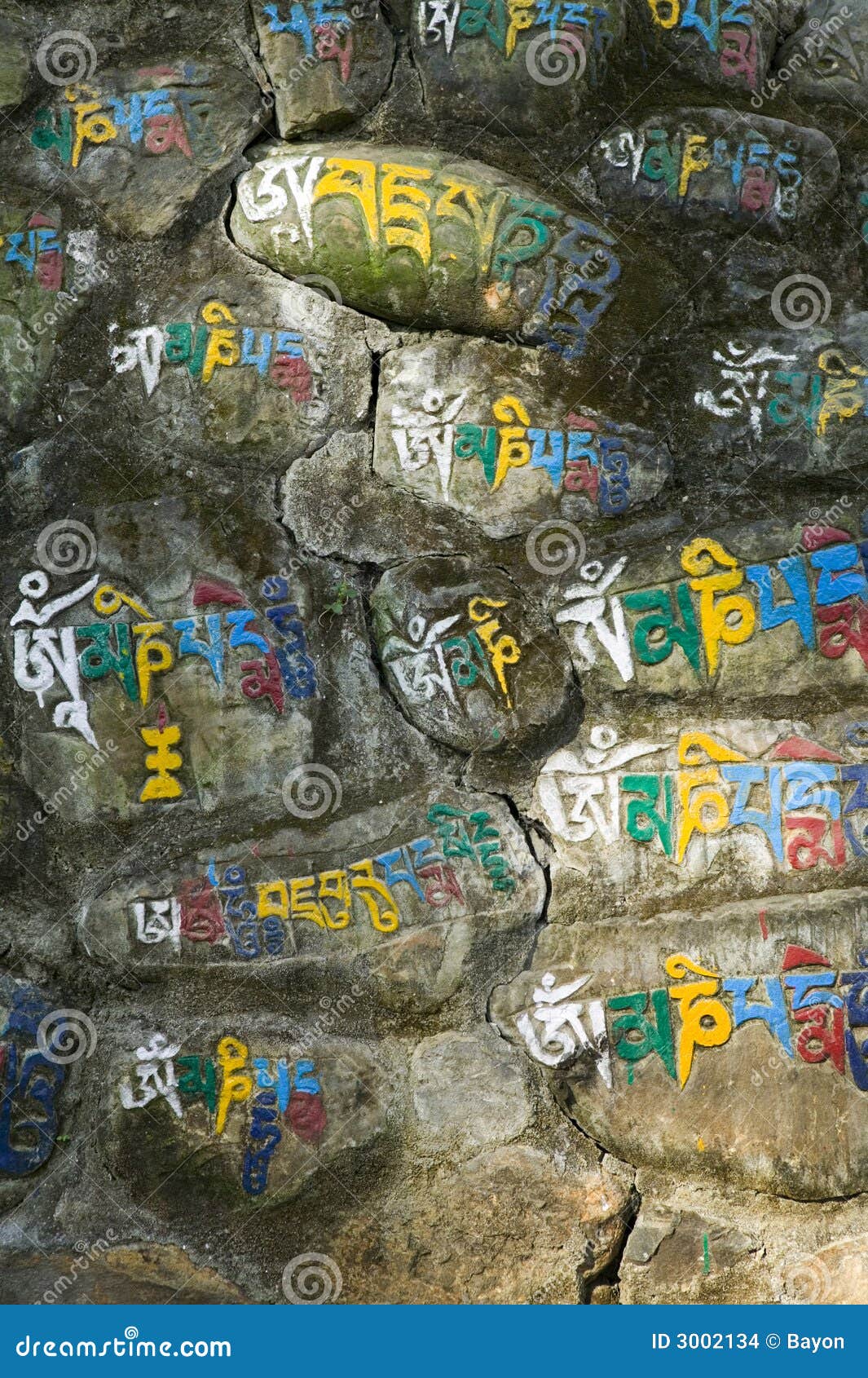 Tibetan script in Nepal stock photo. Image of culture - 3002134