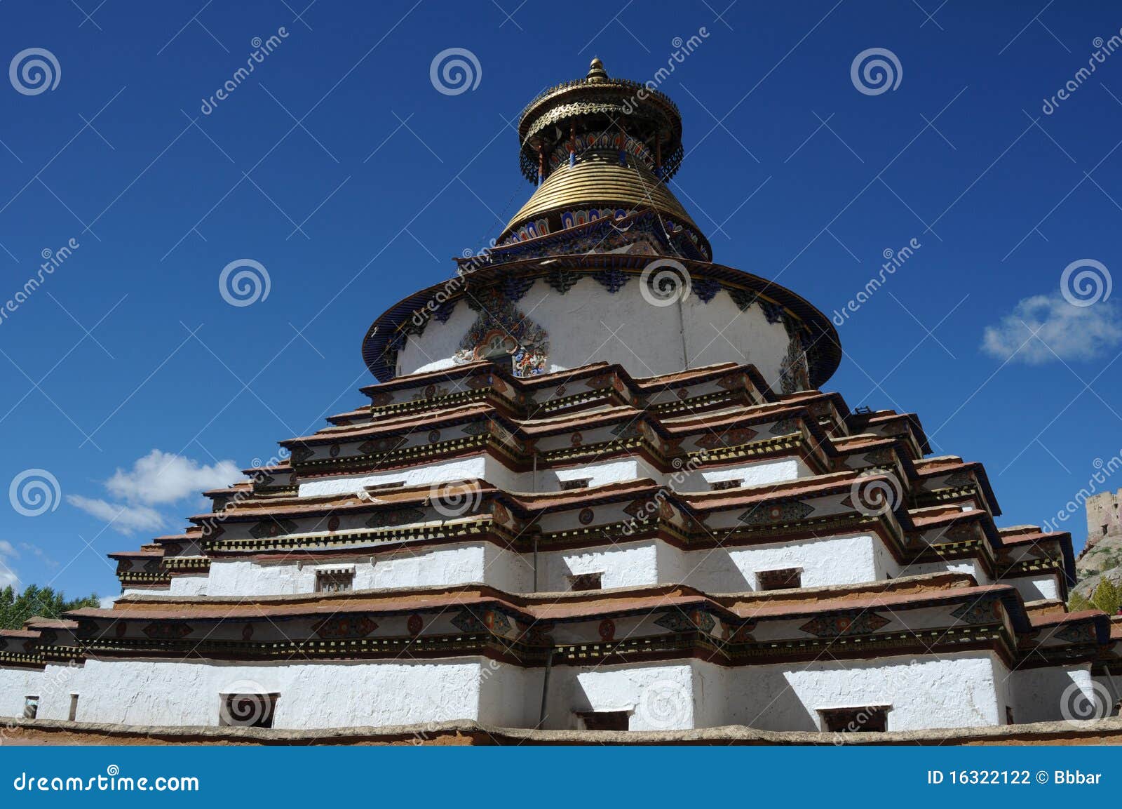Tibetan stupa stock photo. Image of architectural, facade - 16322122