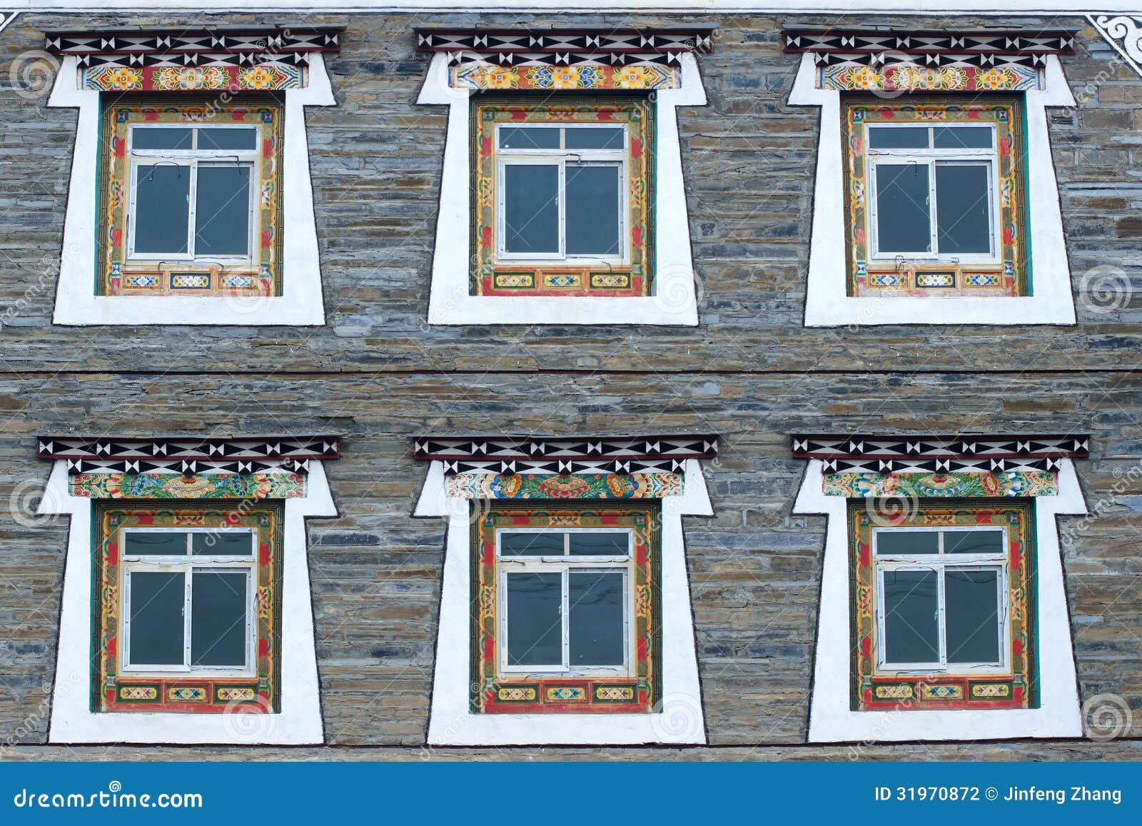 Tibetan-style Residence stock photo. Image of house, painting - 31970872