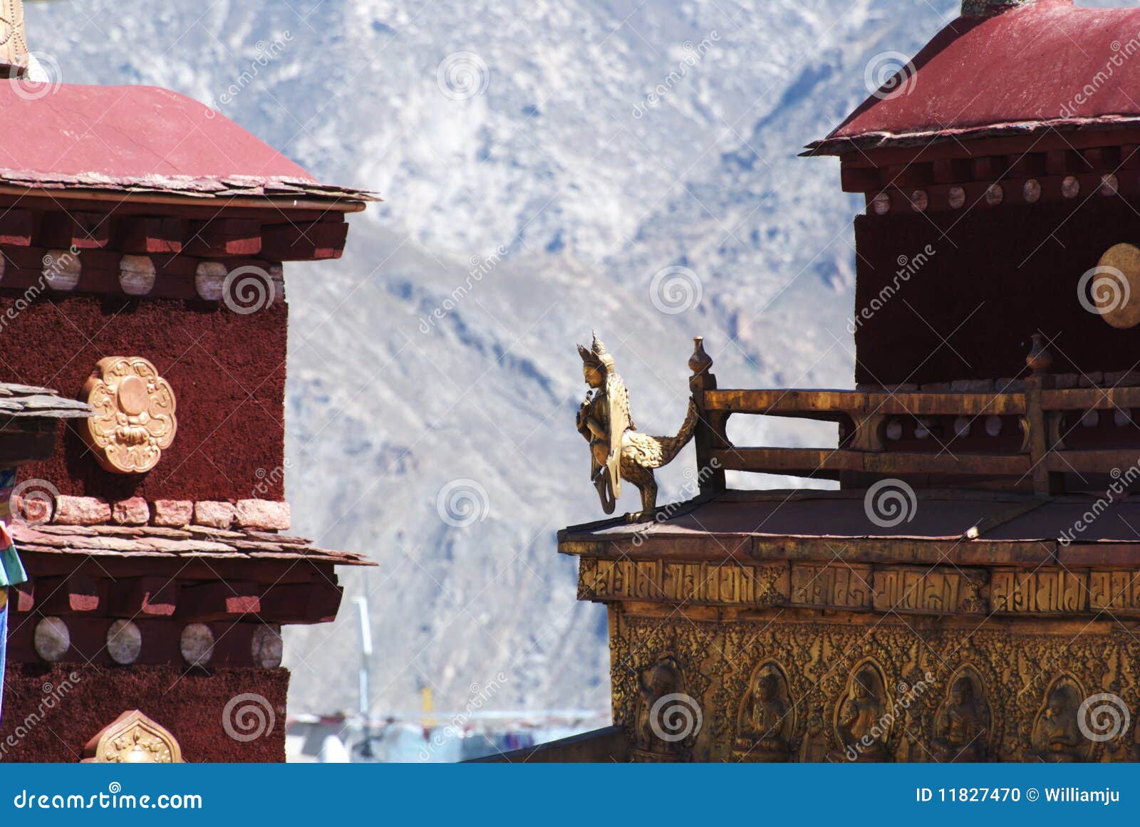 Tibetan temple stock photo. Image of temple, exterior - 11827470