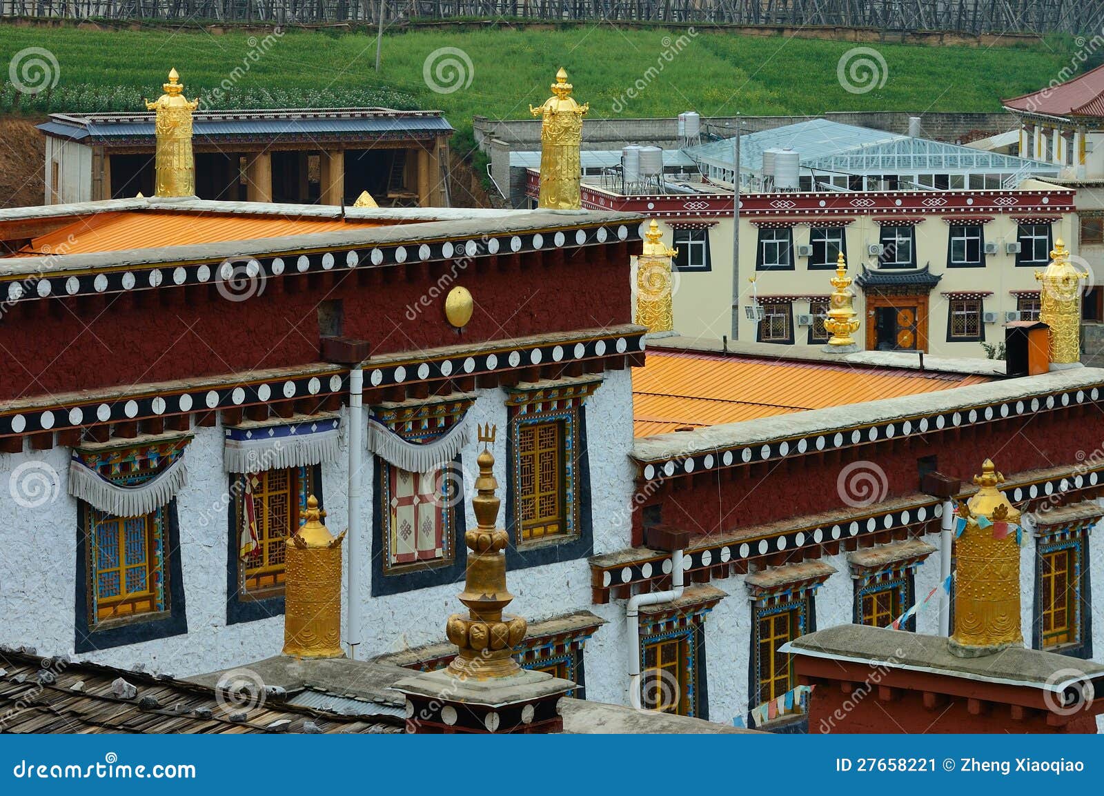 Tibetan Temple Architecture Stock Image - Image of empire, remains ...