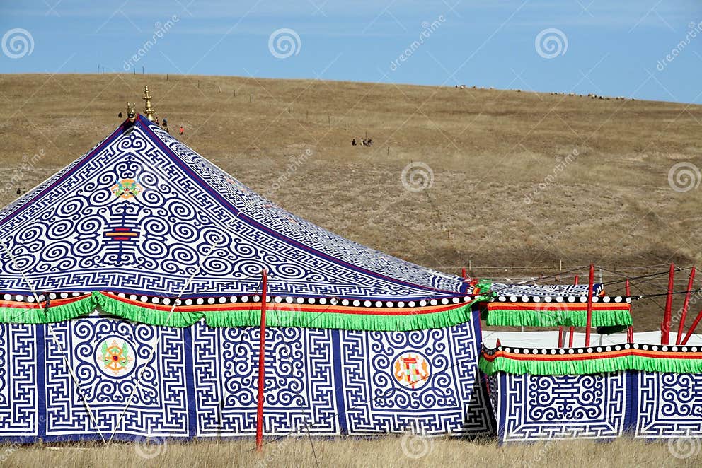 Tibetan Tent stock image. Image of gannan, gansu, black - 7562455