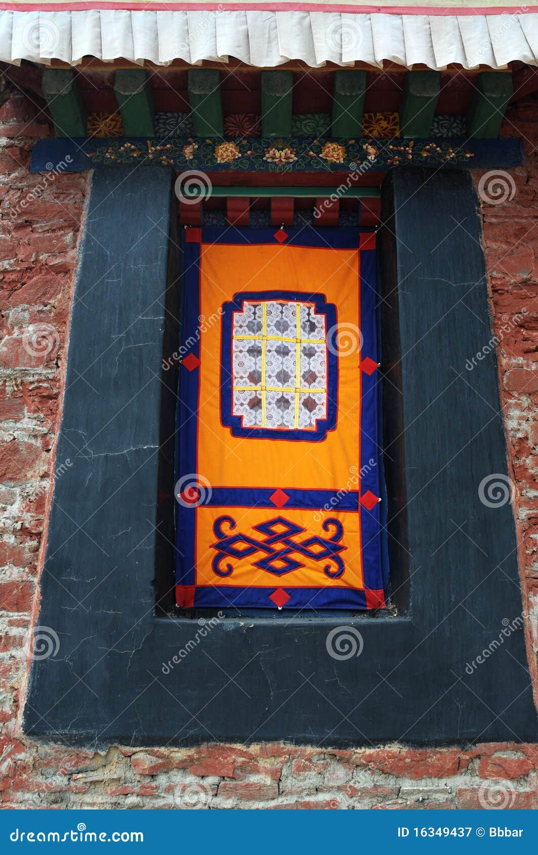 Tibetan window stock image. Image of colorful, black - 16349437