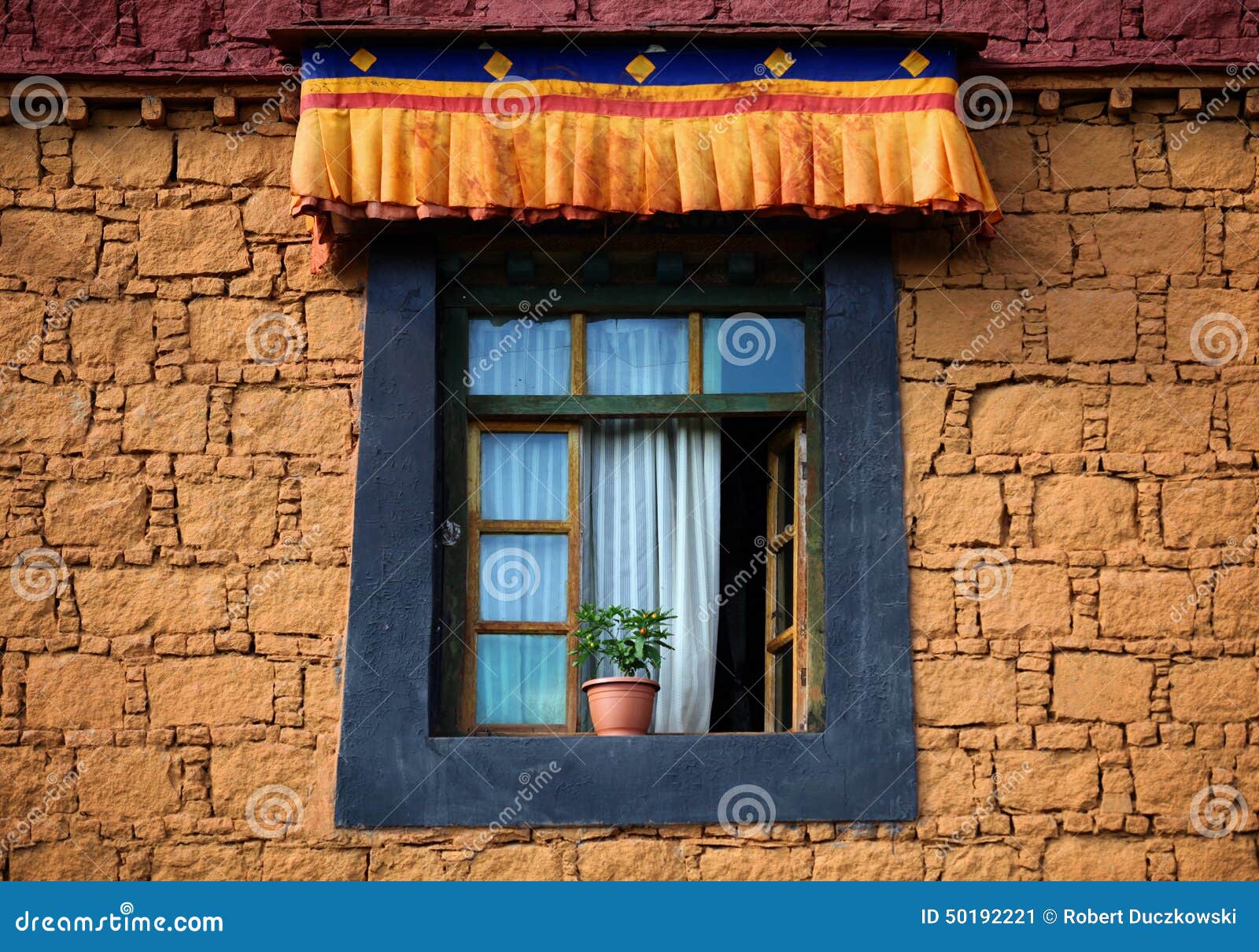 Tibetan window stock image. Image of colors, window, glas - 50192221