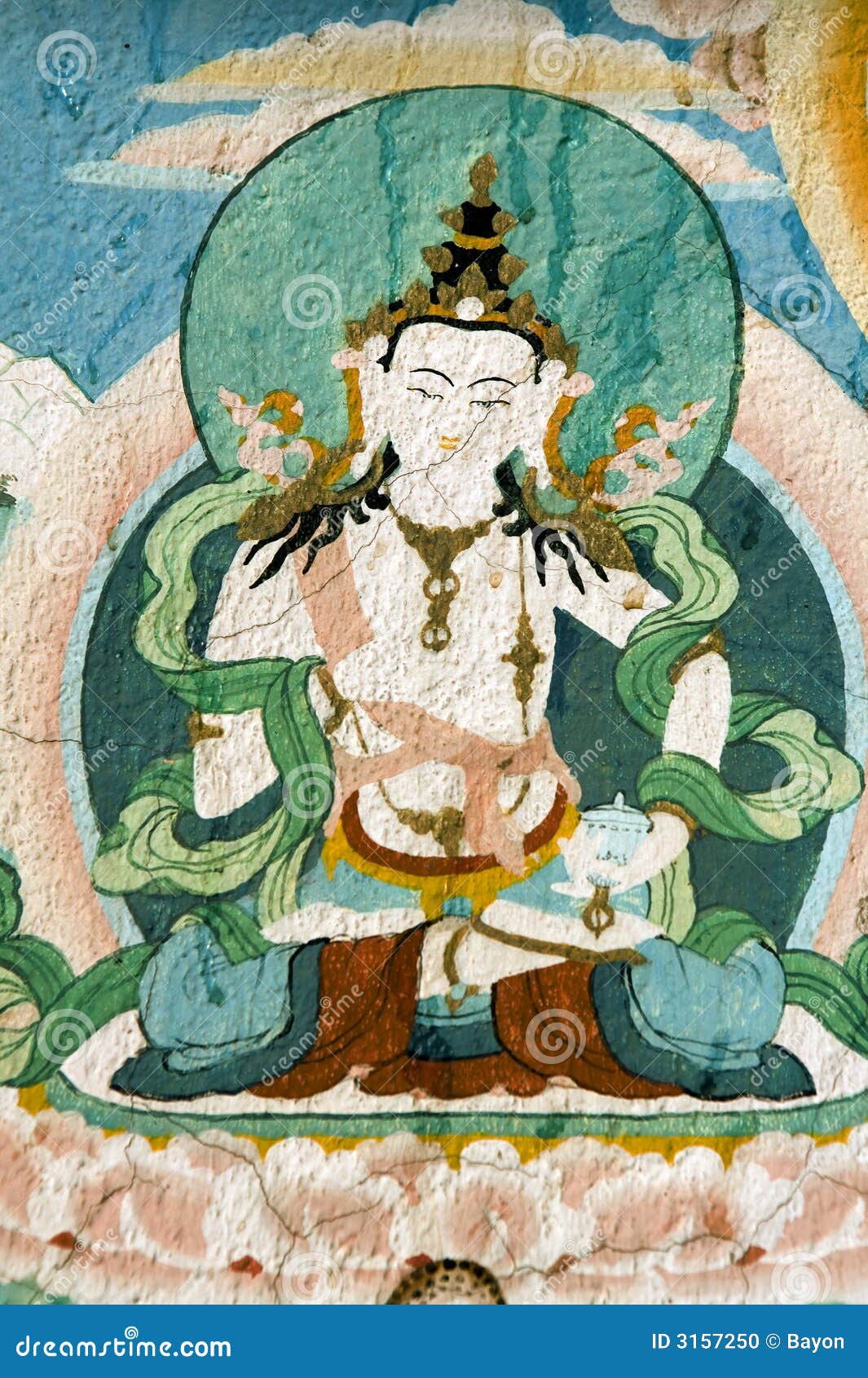 Tibetian Goddess stock photo. Image of monastry, nepal - 3157250