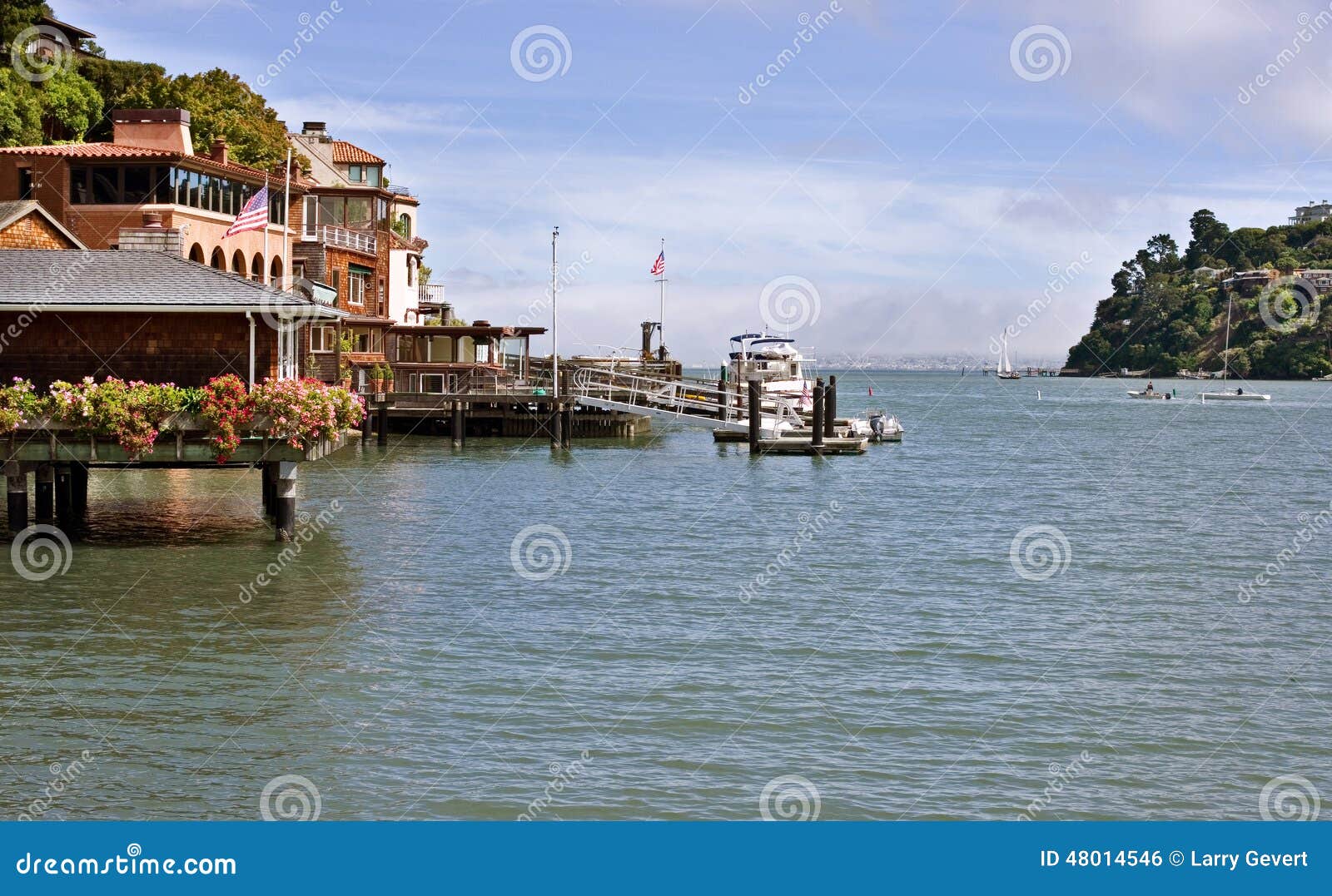 Tiburon, California Waterfront Stock Photo - Image of aerial, landmark ...