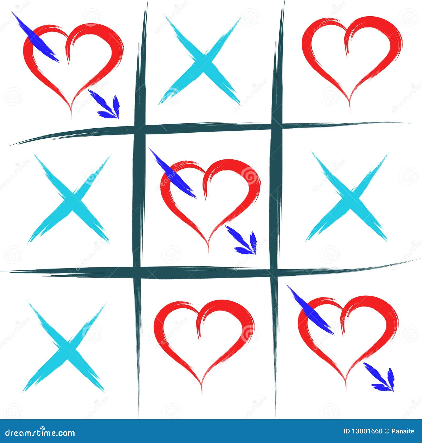 Tic tac heart stock vector. Illustration of graphics - 13001660