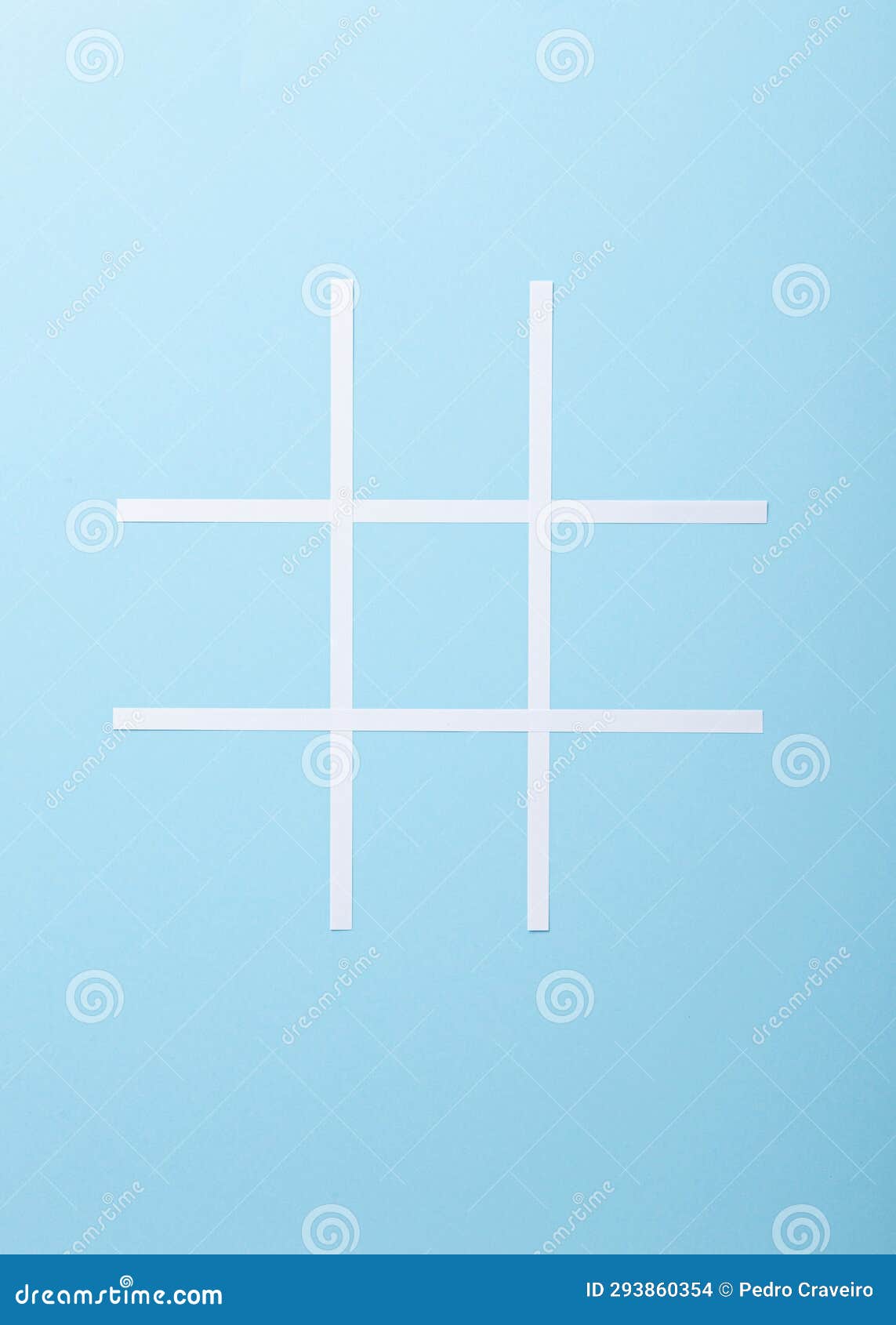 Tic-tac-toe Game Board in Blue Backgound Stock Photo - Image of aqua ...