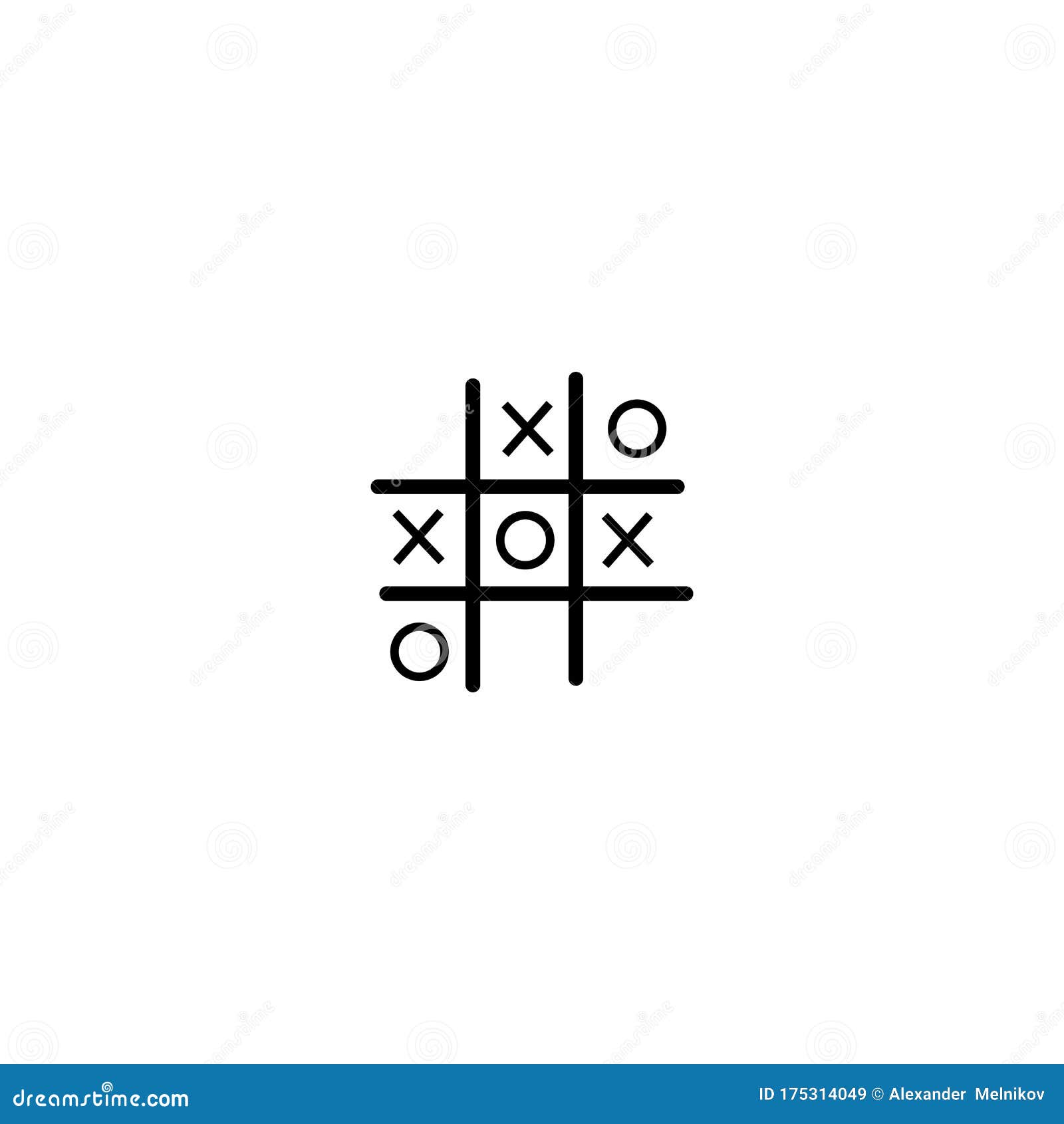 Tic Tac Toe Game Sign Icon. Vector Illustration Eps 10 Stock ...