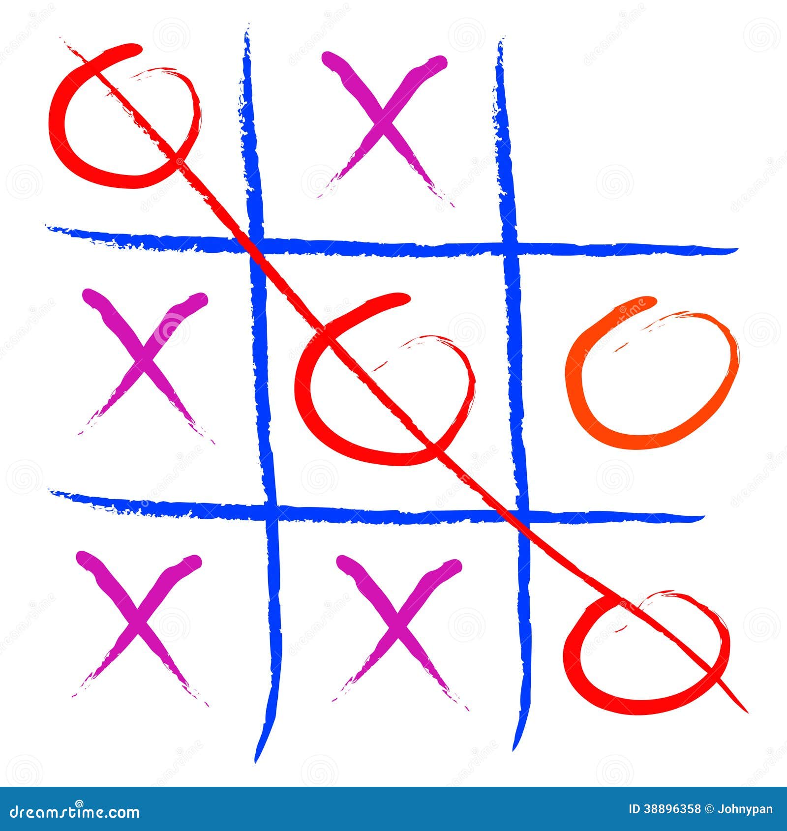 Tic tac toe stock illustration. Illustration of white - 38896358