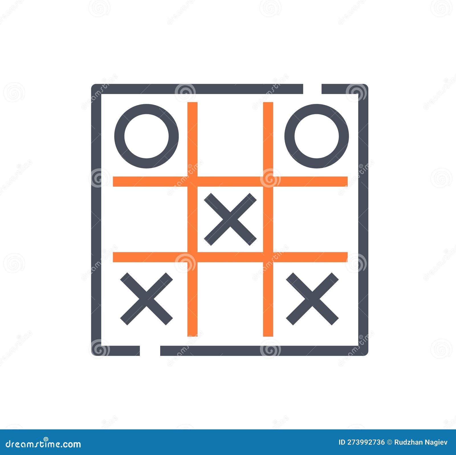 Tic Tac Toe icon stock illustration. Illustration of icon - 273992736