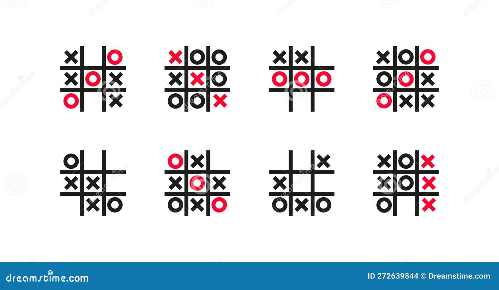 Tic Tac Toe Icon. Tic Tac Toe Game Vector Stock Vector - Illustration ...
